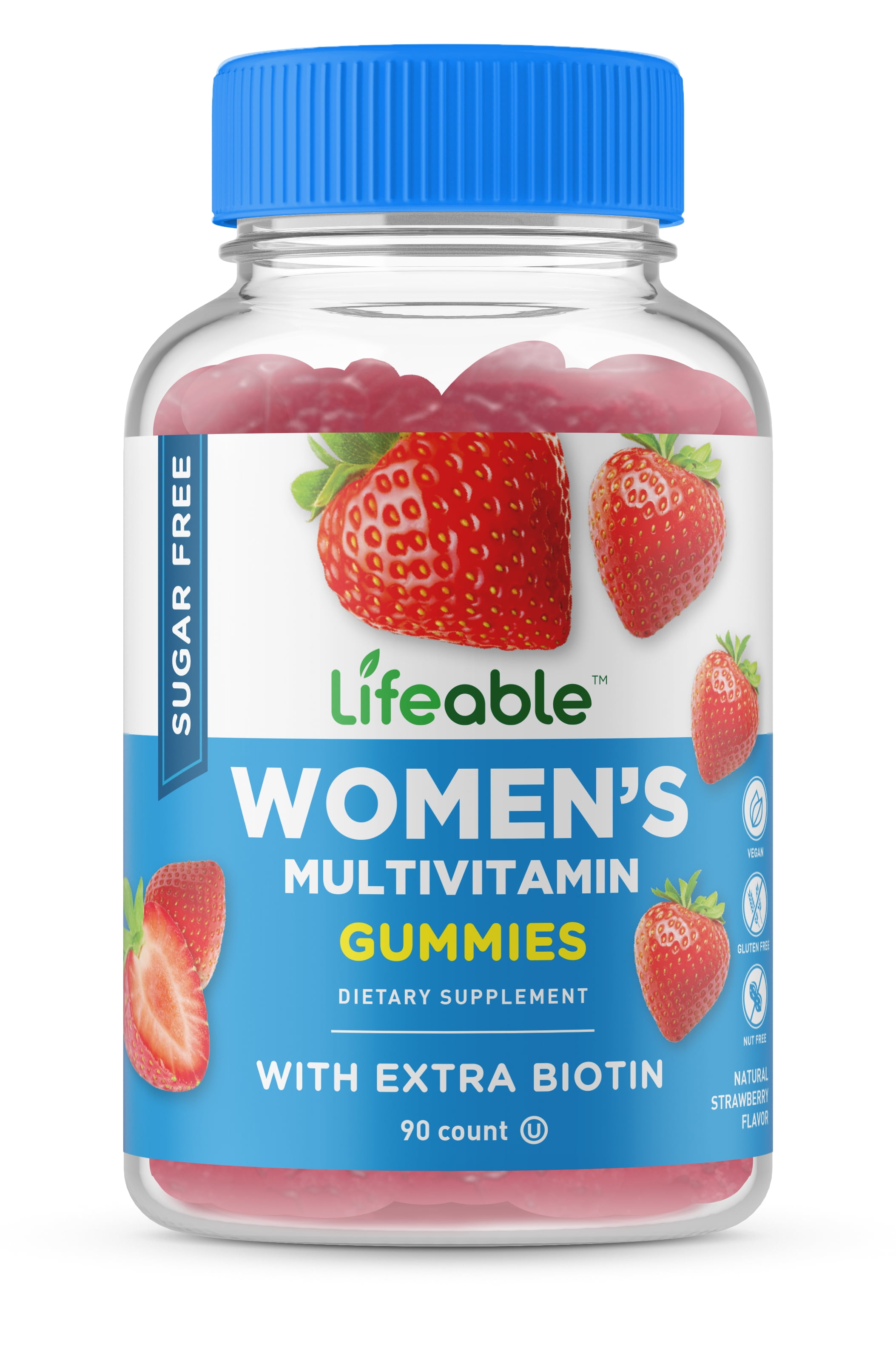 Lifeable Sugar Free Multivitamin Chewable for Women, Teens & Adults ...