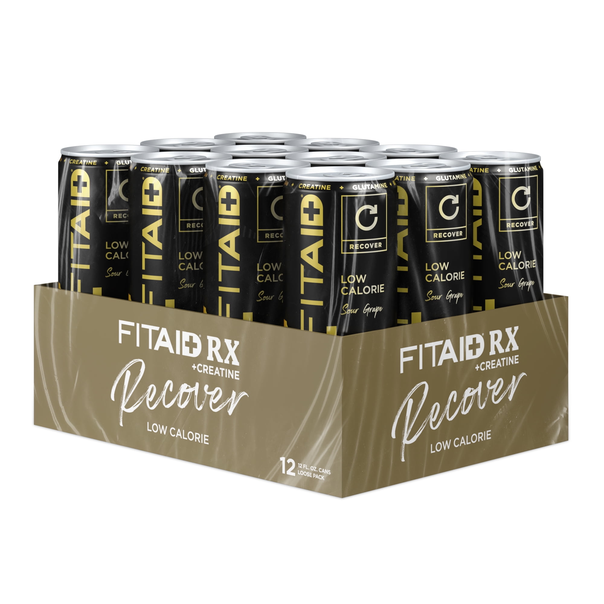 Lifeaid Beverage Co Fitaid Rx Recovery Blend Plus Creatine, BCAAs, 12 ...