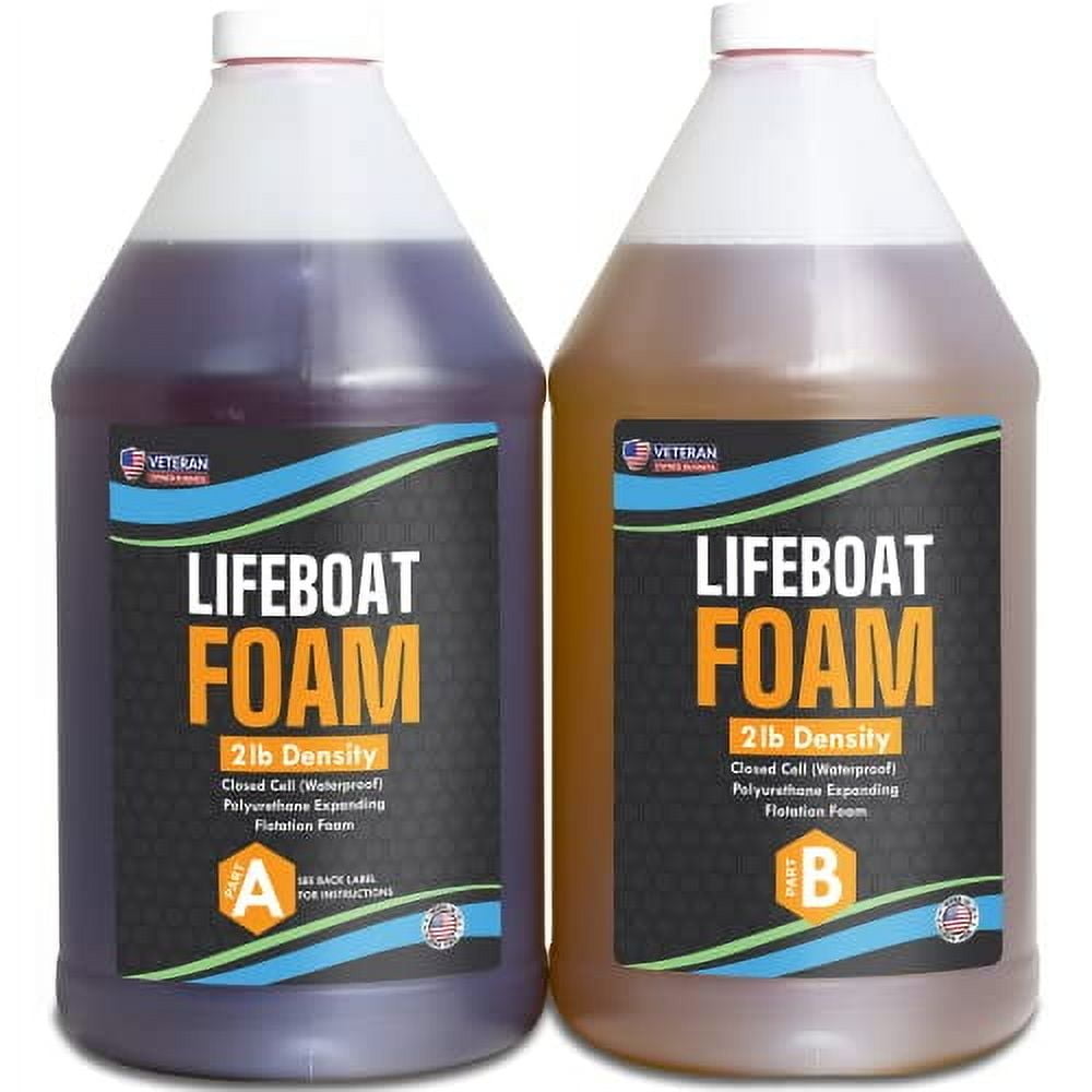 Lifeboat Urethane Pour Foam - 2lb Density - 2 Gallon Kit 2-Part Closed ...