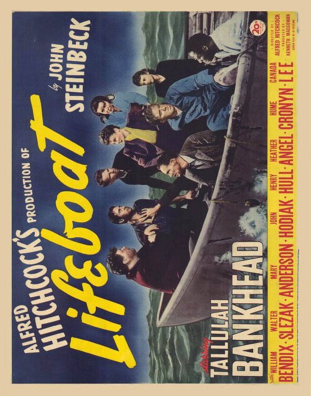 Lifeboat - movie POSTER (Half Sheet Style A) (22" x 28") (1944 ...