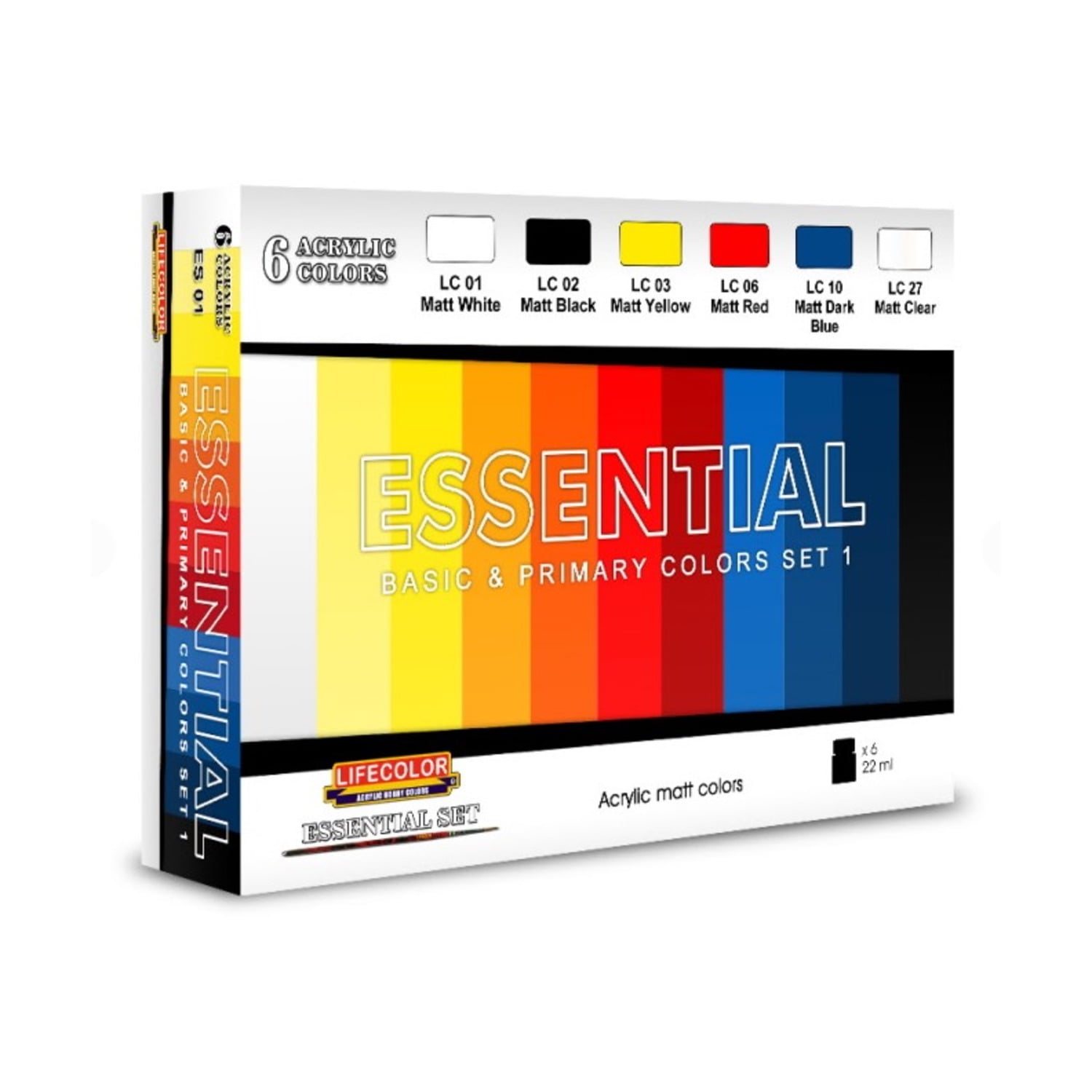 Lifecolor Basic & Primary Color Set #1 New - Walmart.com