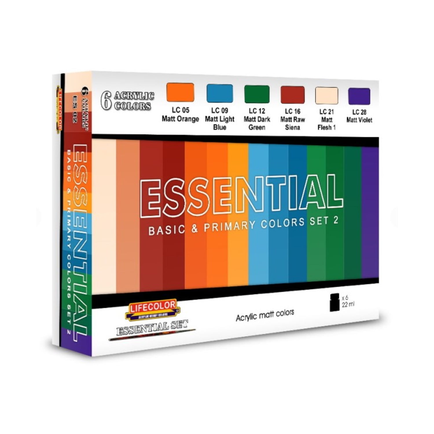 Lifecolor Basic & Primary Color Set #2 New - Walmart.com