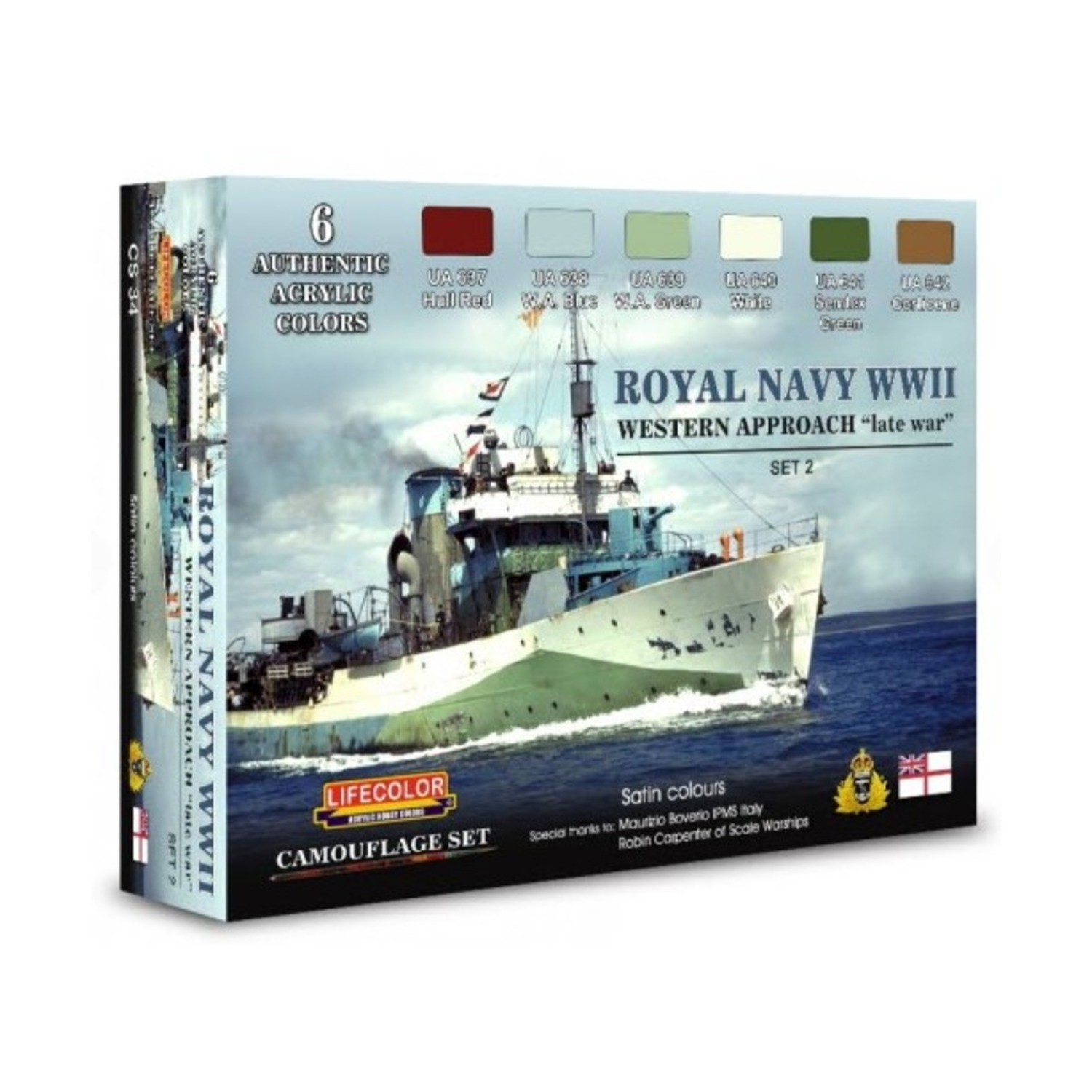 Lifecolor Royal Navy WWII Set #2 New - Walmart.com