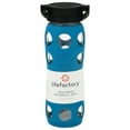 Lifefactory 22 oz Glass Water Bottle with Classic Cap and Silicone ...