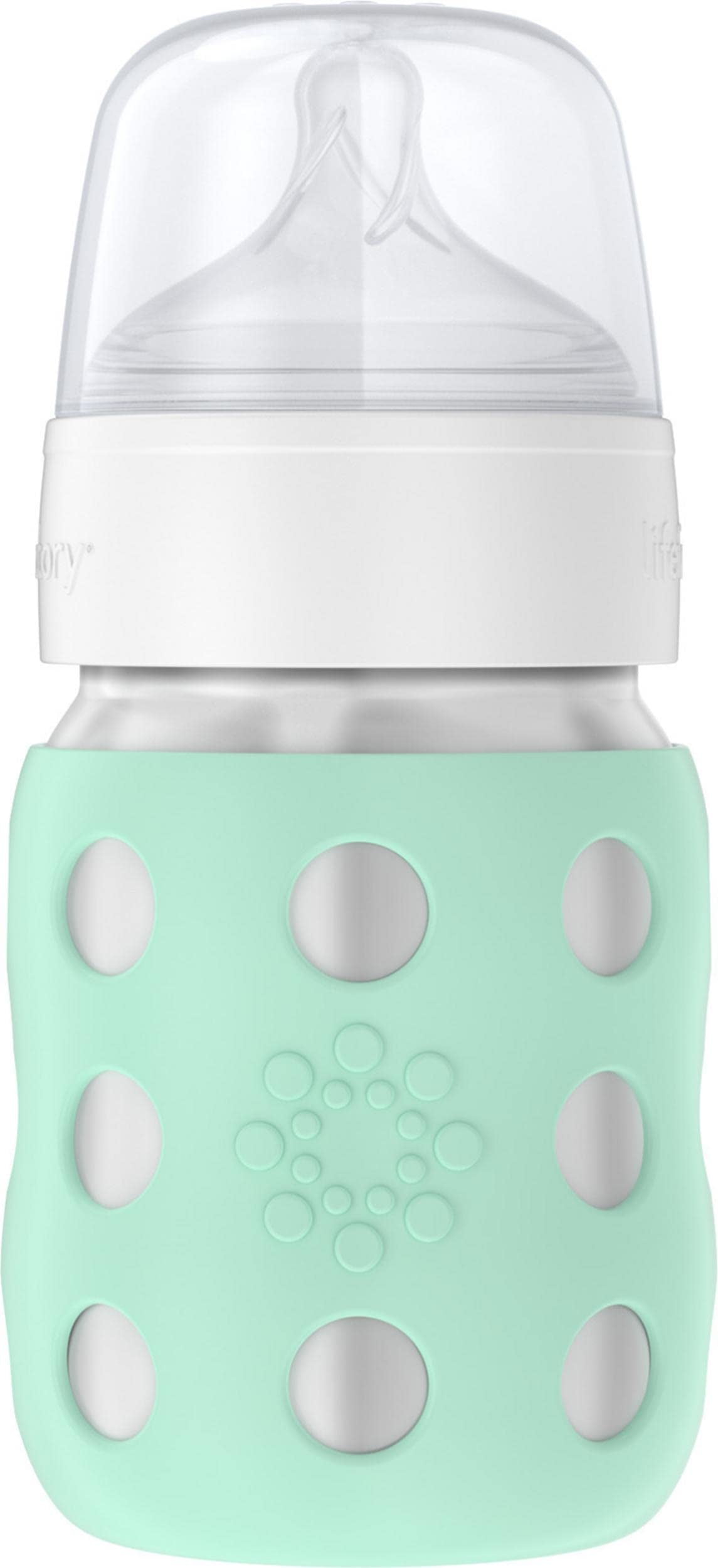 Lifefactory 8-Ounce Stainless-Steel Vacuum-Insulated Wide-Neck Baby ...