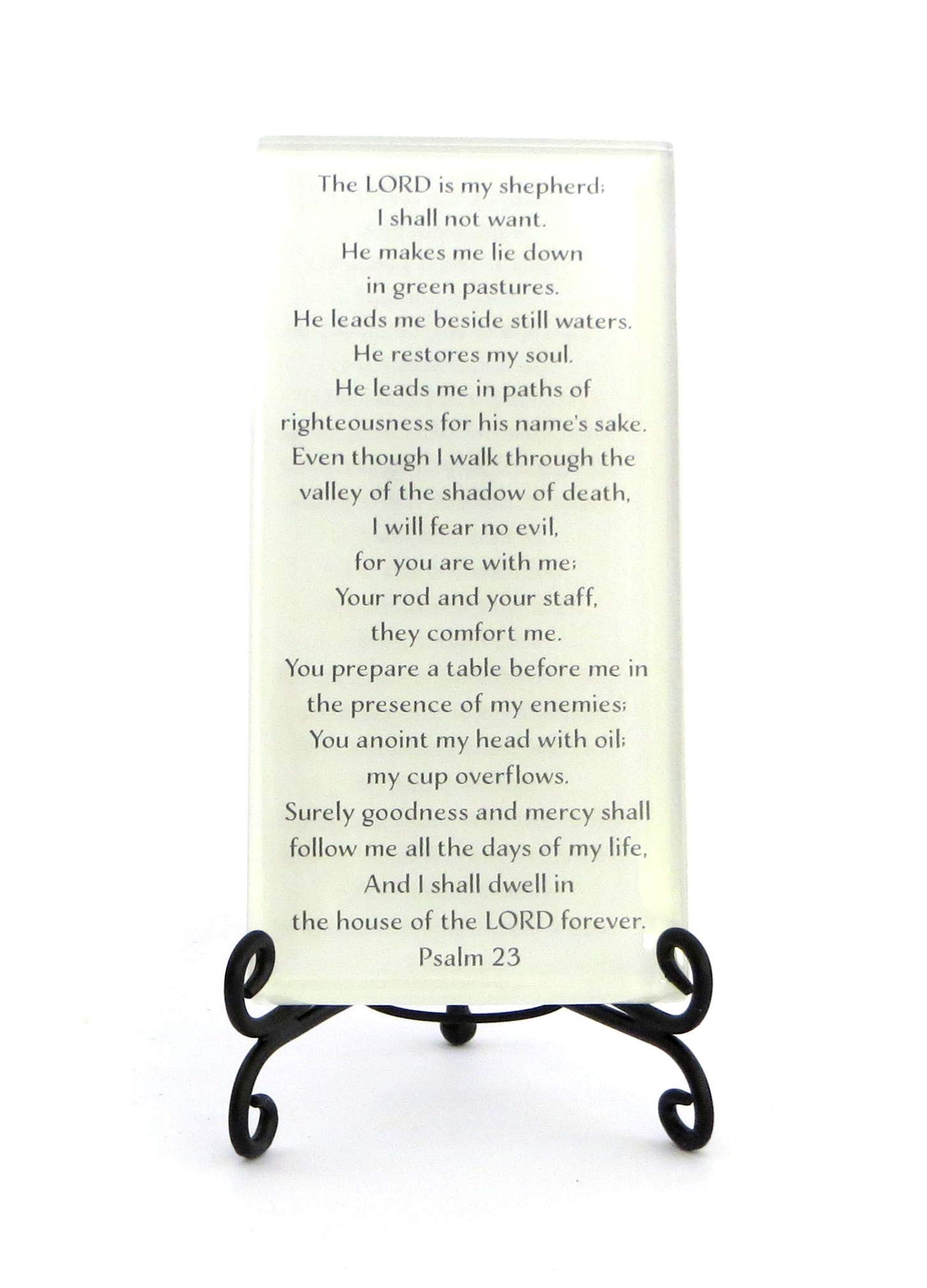 Lifeforce Glass The Twenty-Third Psalm, Comforting, Reassuring Psalm on ...