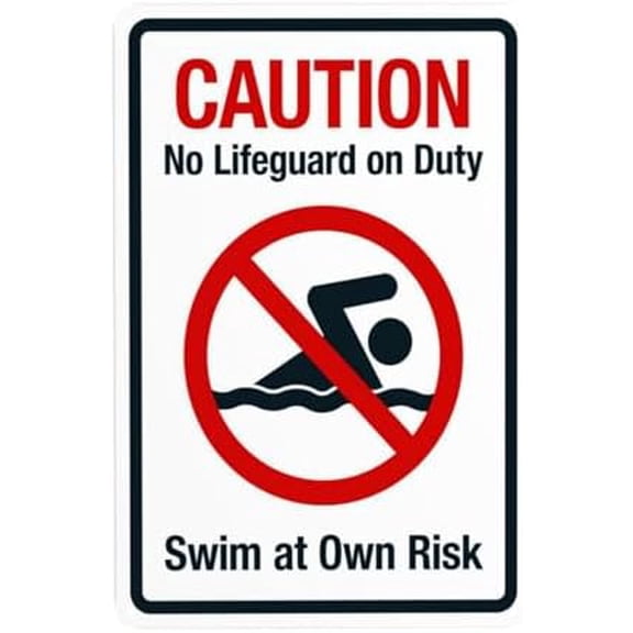 Lifeguard Duty Signs
