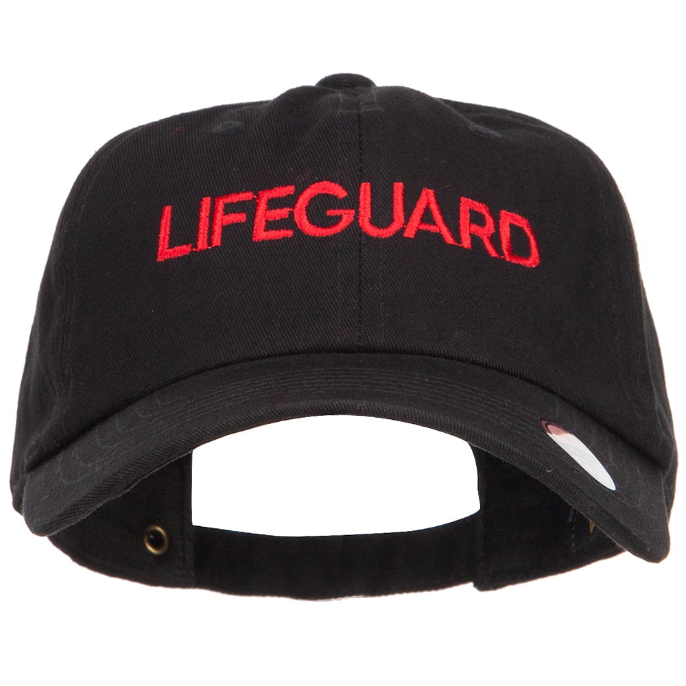 Lifeguard Embroidered Unstructured Cap - Black OSFM - Walmart.com