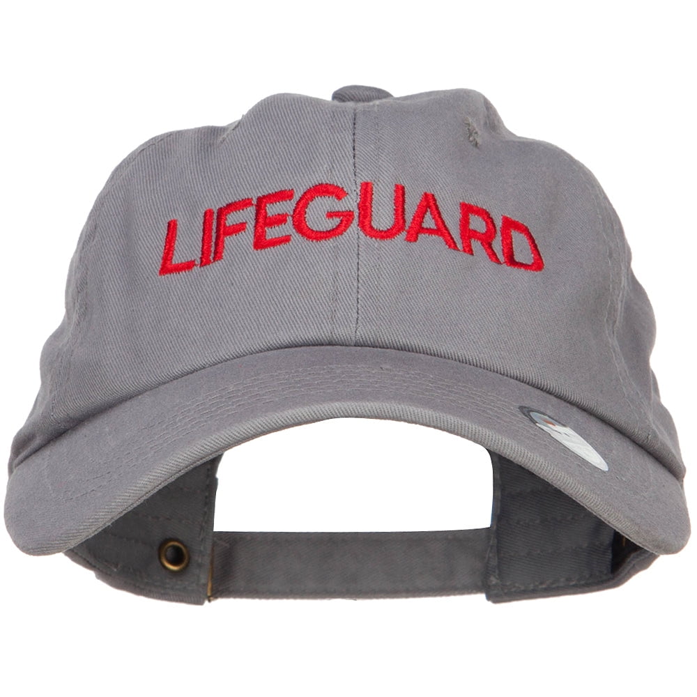Lifeguard Embroidered Unstructured Cap - Grey OSFM - Walmart.com