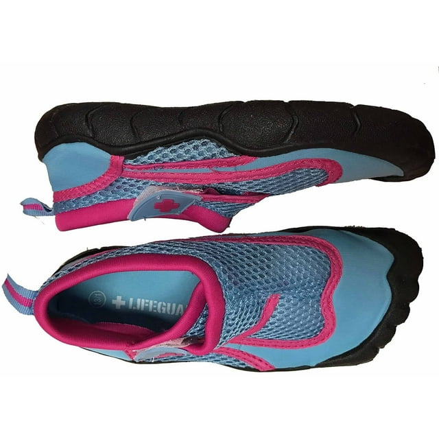Lifeguard Girls' Water Shoe, Aqua/Pink, 11/12 S - Walmart.com