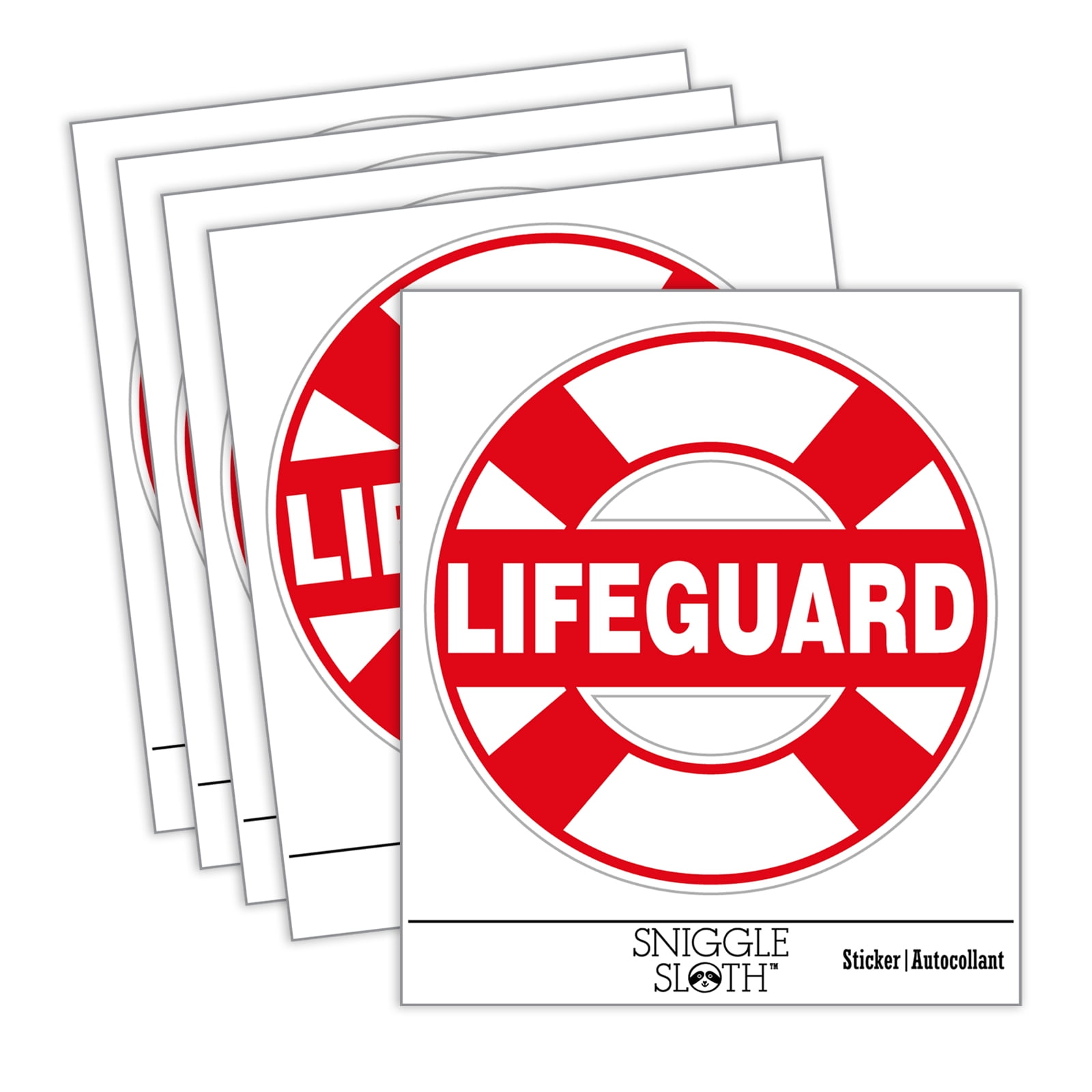 Lifeguard Lifesaver Buoy Car Window Bumper Water Bottle Phone Tablet ...