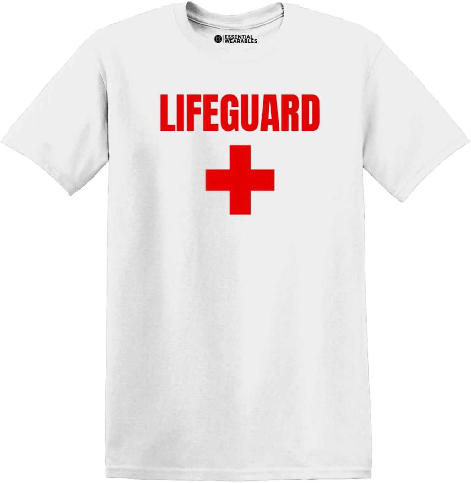 Lifeguard Staff T-Shirt - Bold Logo on Front for Men or Women - 100% ...