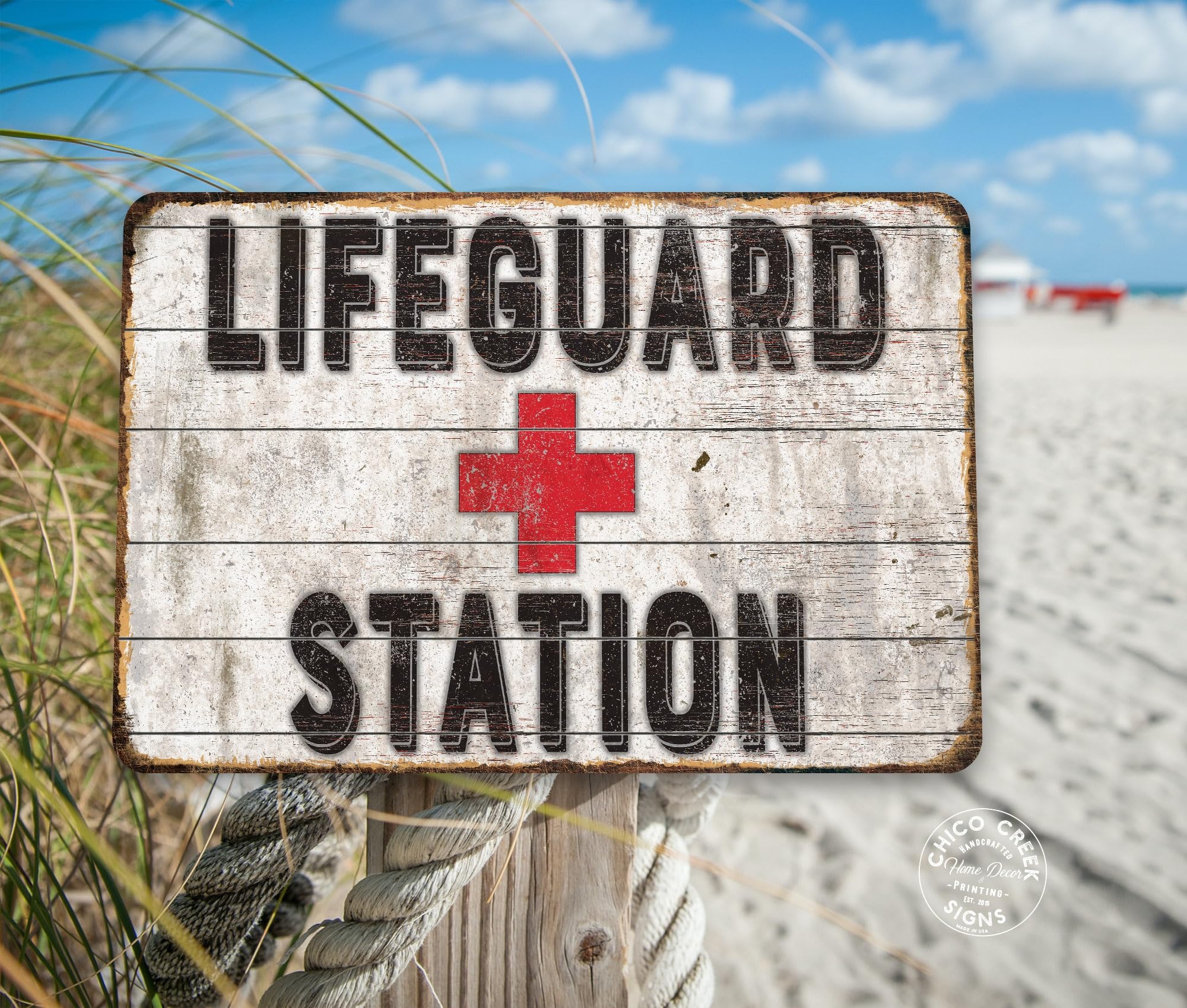 Lifeguard Station Sign Pool Decor Sauna Spa Hottub Wall Art Backyard ...