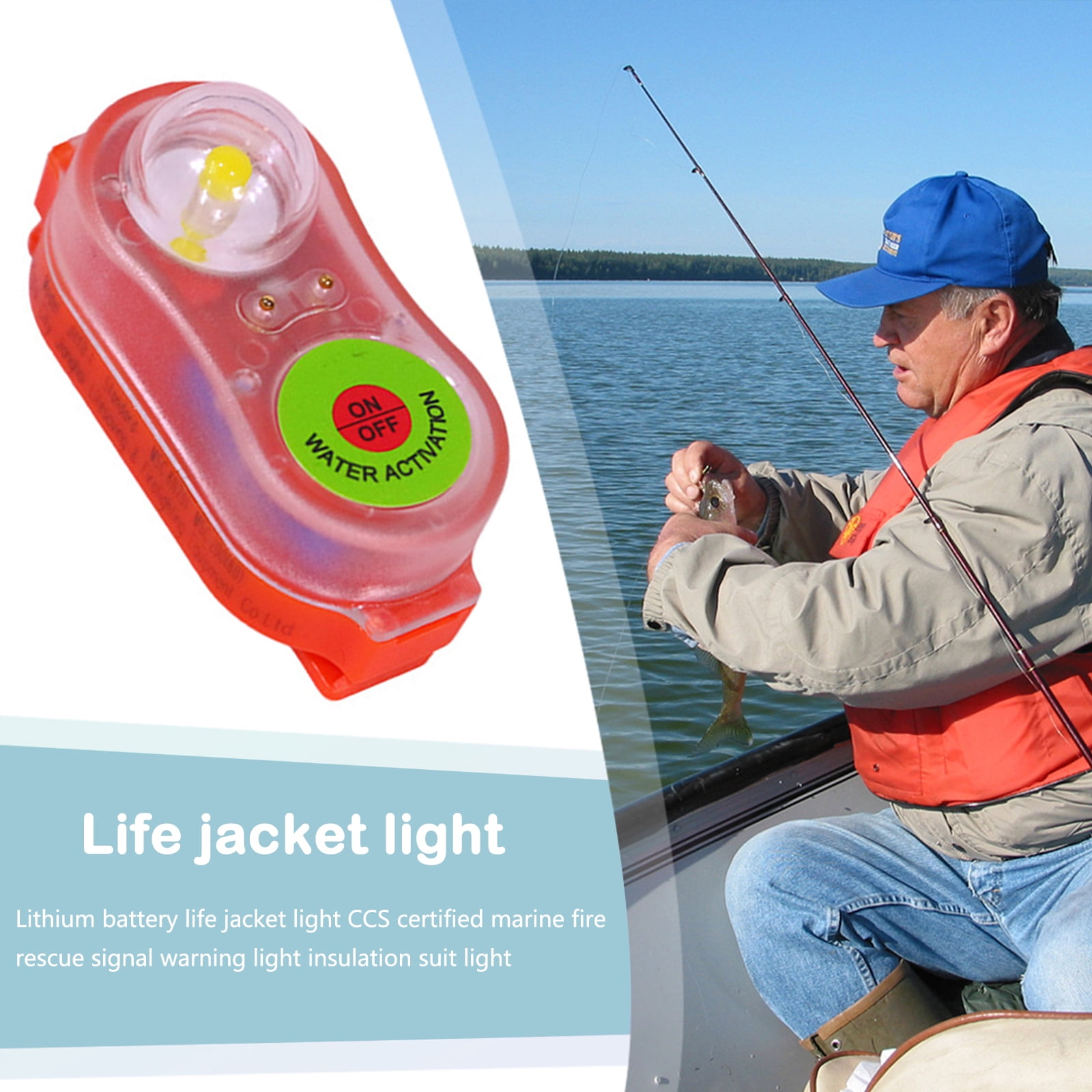 Lifejacket Light, Led Camping Safety Survival Equipment, Positioning ...