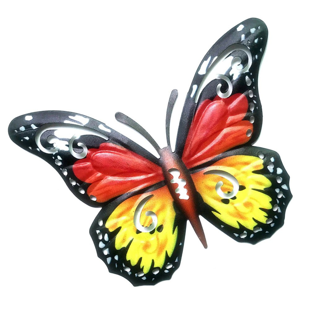 Lifelike 3D Metal Butterfly Wall Art - Perfect for Home & Garden Decor ...
