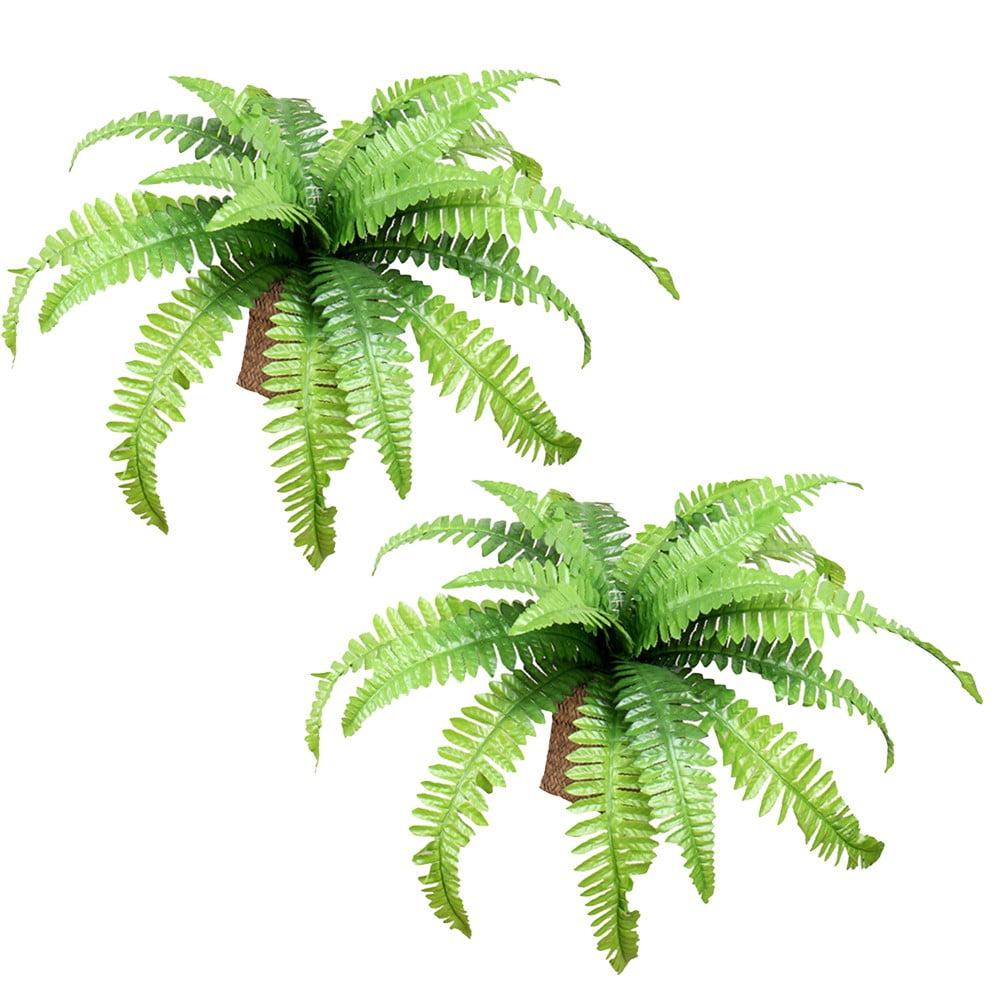 Lifelike Artificial Boston Fern, Artificial Ferns for Outdoor and Home ...
