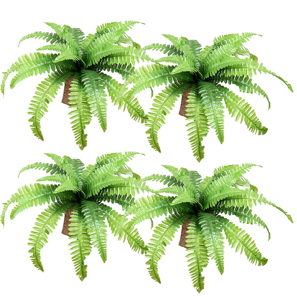Lifelike Artificial Boston Fern, Artificial Ferns for Outdoor and Home ...