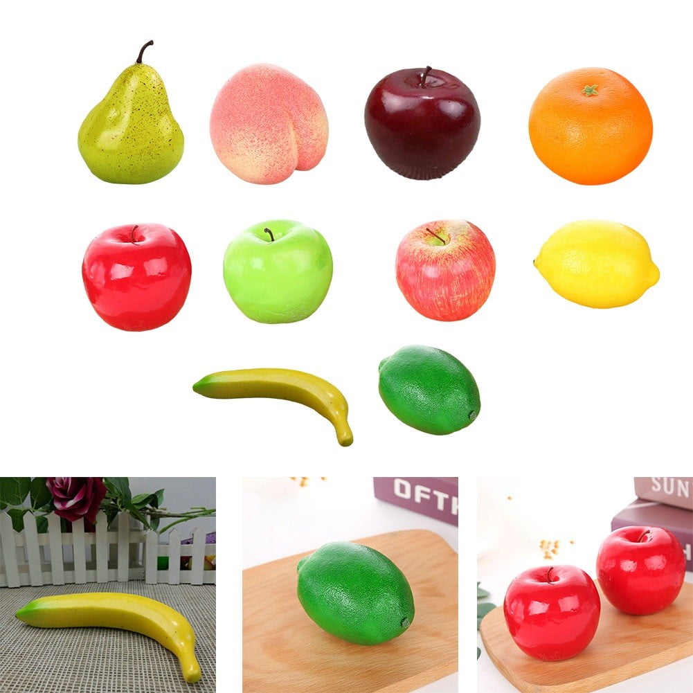Lifelike Artificial Fake Fruit Fruits Peaches Lemon Market Party ...