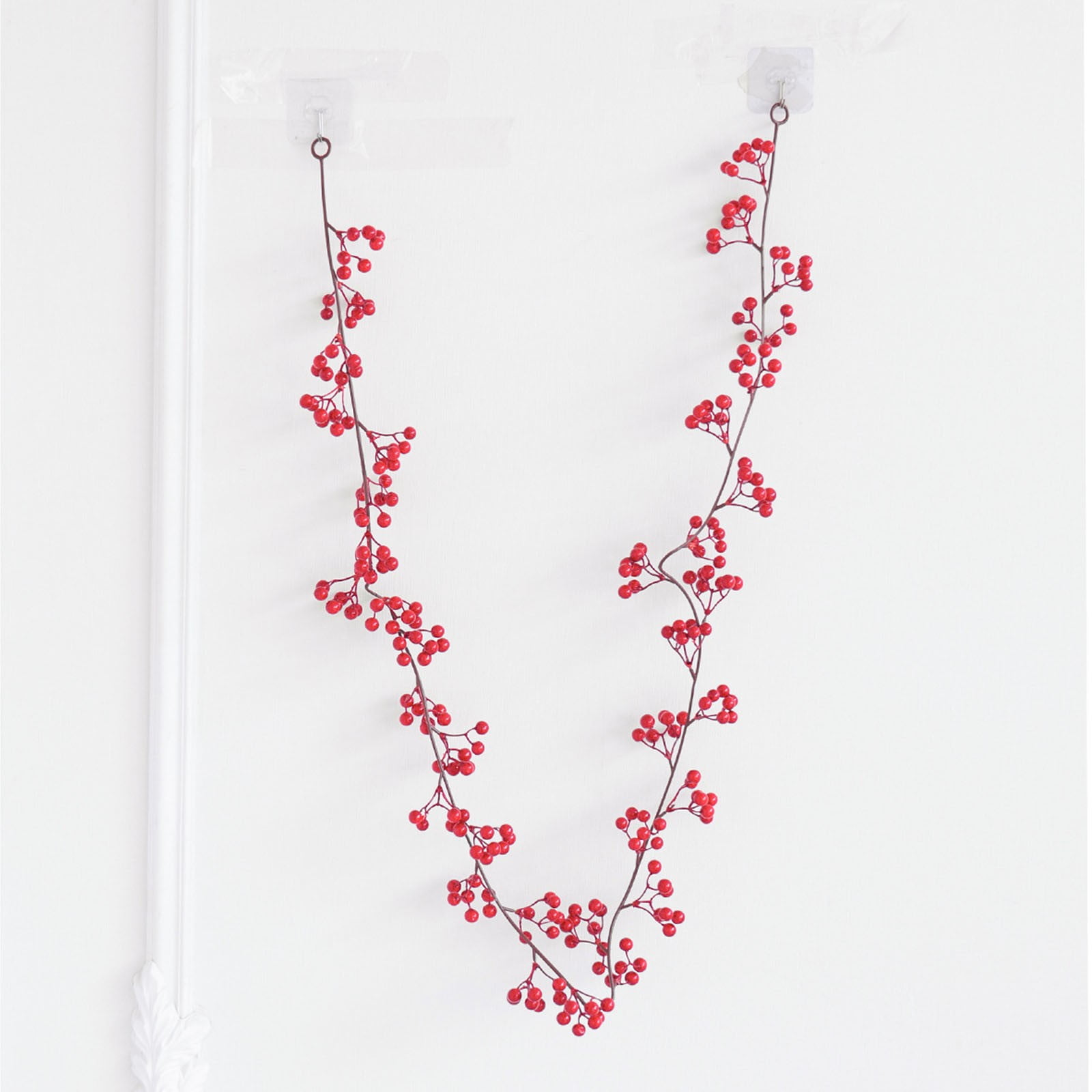 Lifelike Artificial Red Berry Decor - Faux Christmas & Year-Round Home ...