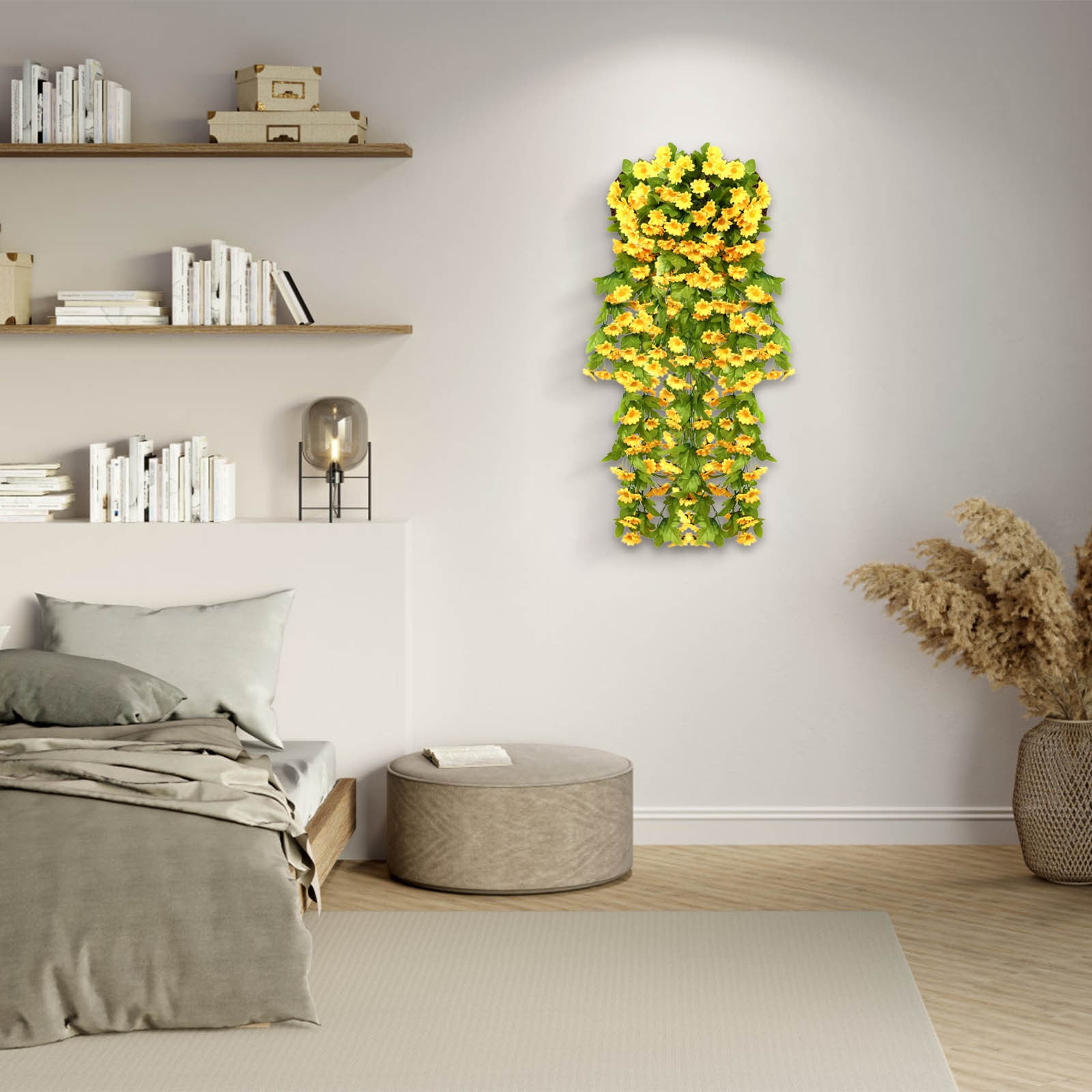 Lifelike Artificial Violet Bouquet - Handcrafted PE Silk Violets with Bendable 35 Stems & Moss ...