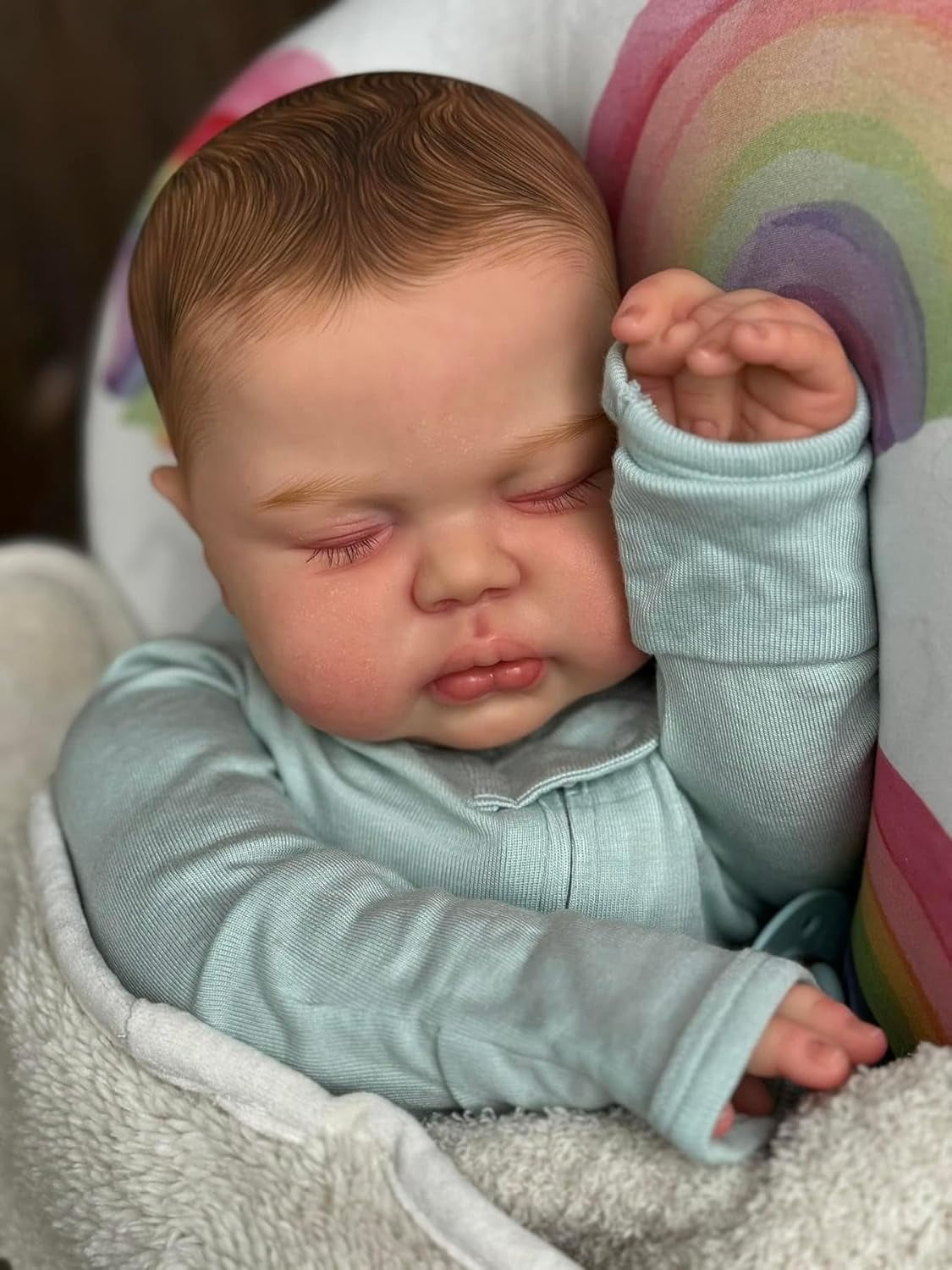 Lifelike Baby Reborn Dolls 24 Inch Soft Silicone Sleeping New Born ...