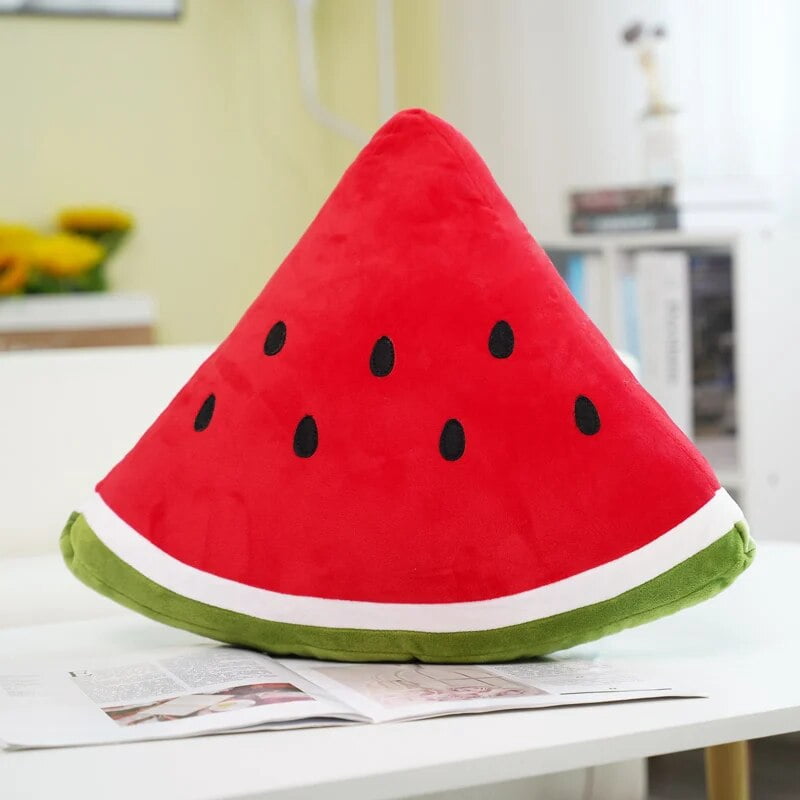 Lifelike Cute Watermelon Plush Toys Doll Stuffed Plant Cushions Kawaii ...