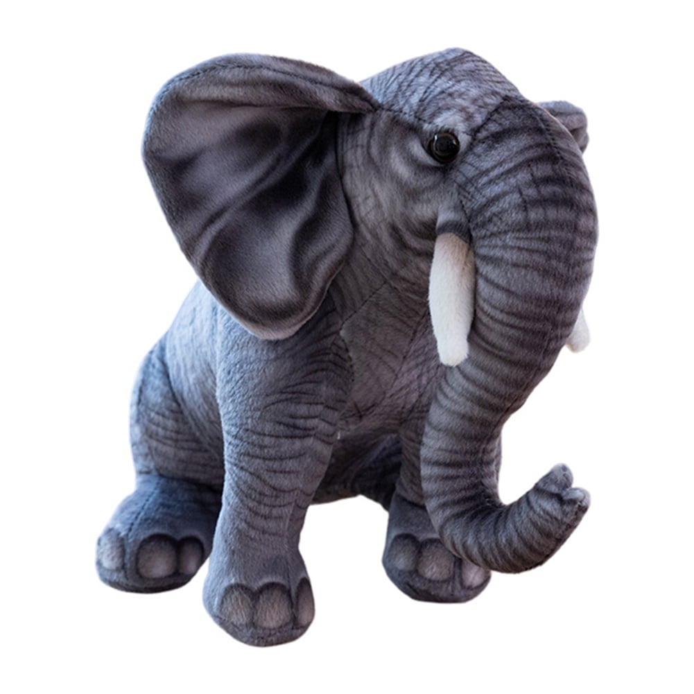 Lifelike Elephant Plush Toy Super Gentle Stuffed Elephant Pillow for ...