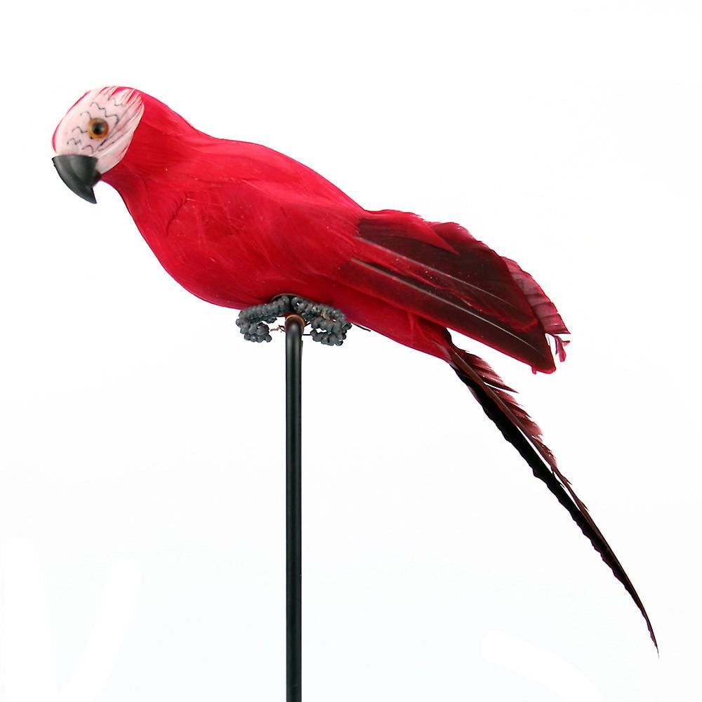 Lifelike Fake Parrots, Artificial Bird Decoration, Foam Macaw Parrot ...