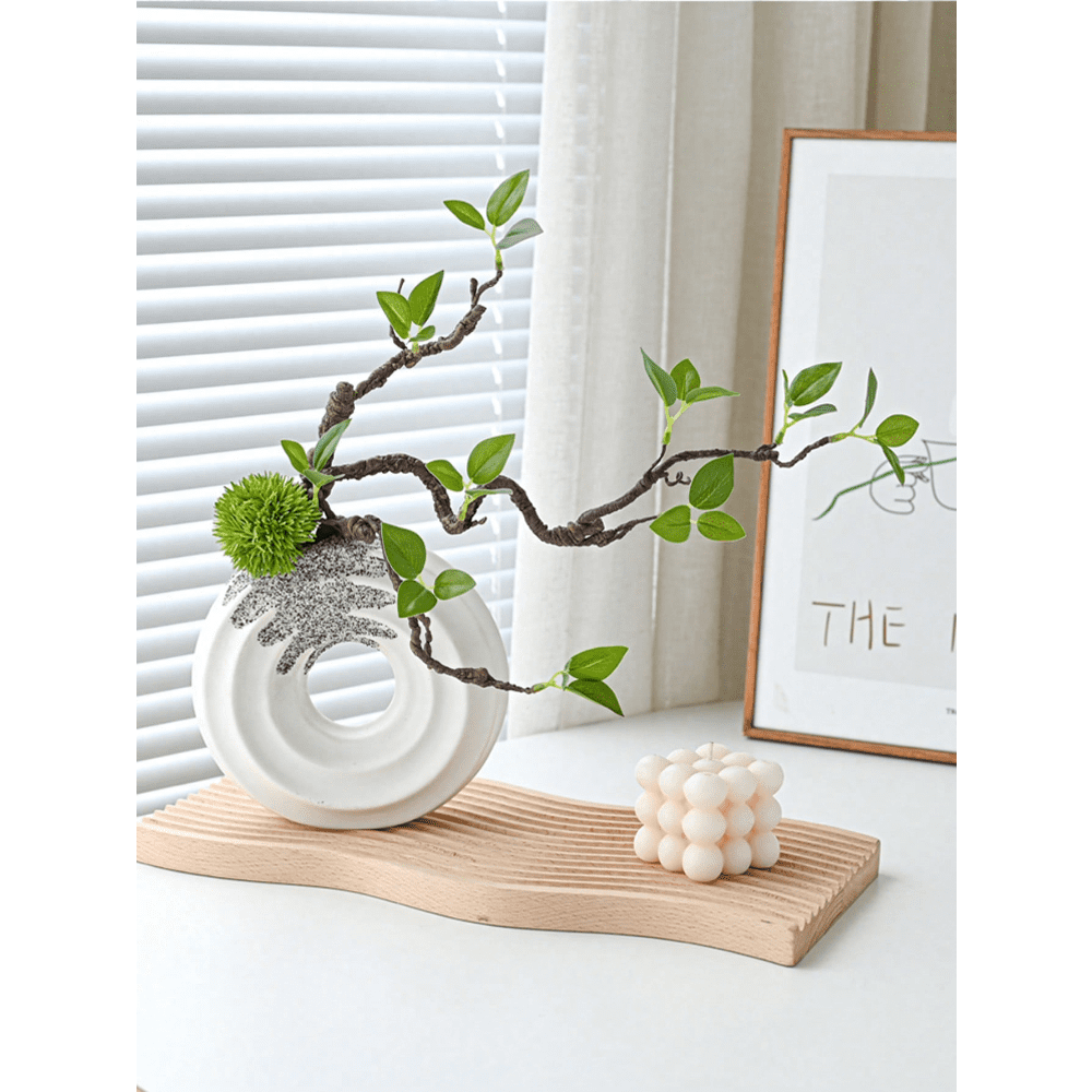 Lifelike Ficus Branch Artificial Green Plants, Plastic, Suitable For ...