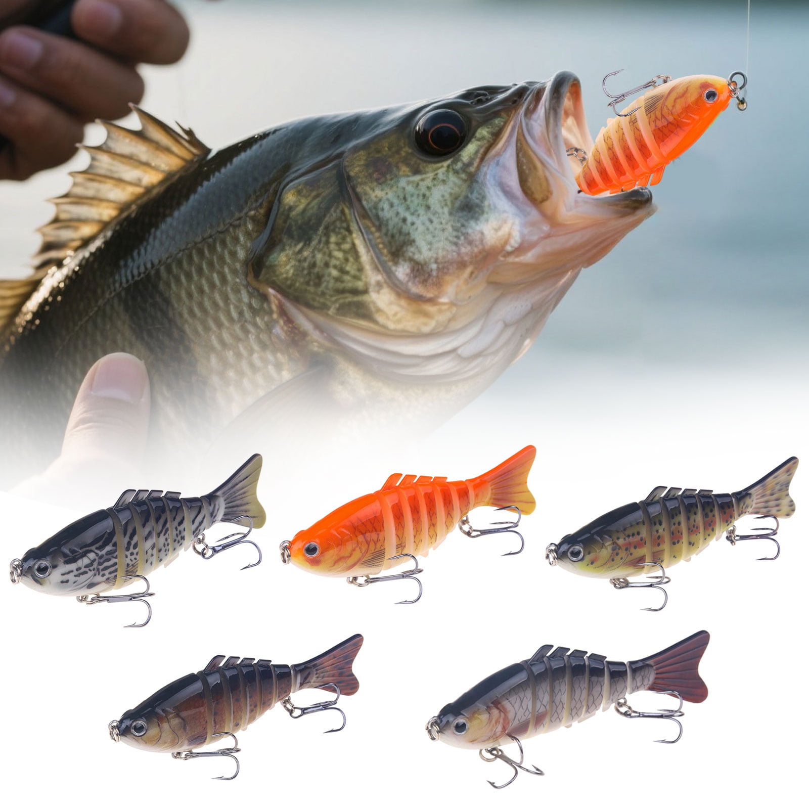 Lifelike Fishing Lures for Bass,Trout,Zander,Predatory Fish - Realistic ...
