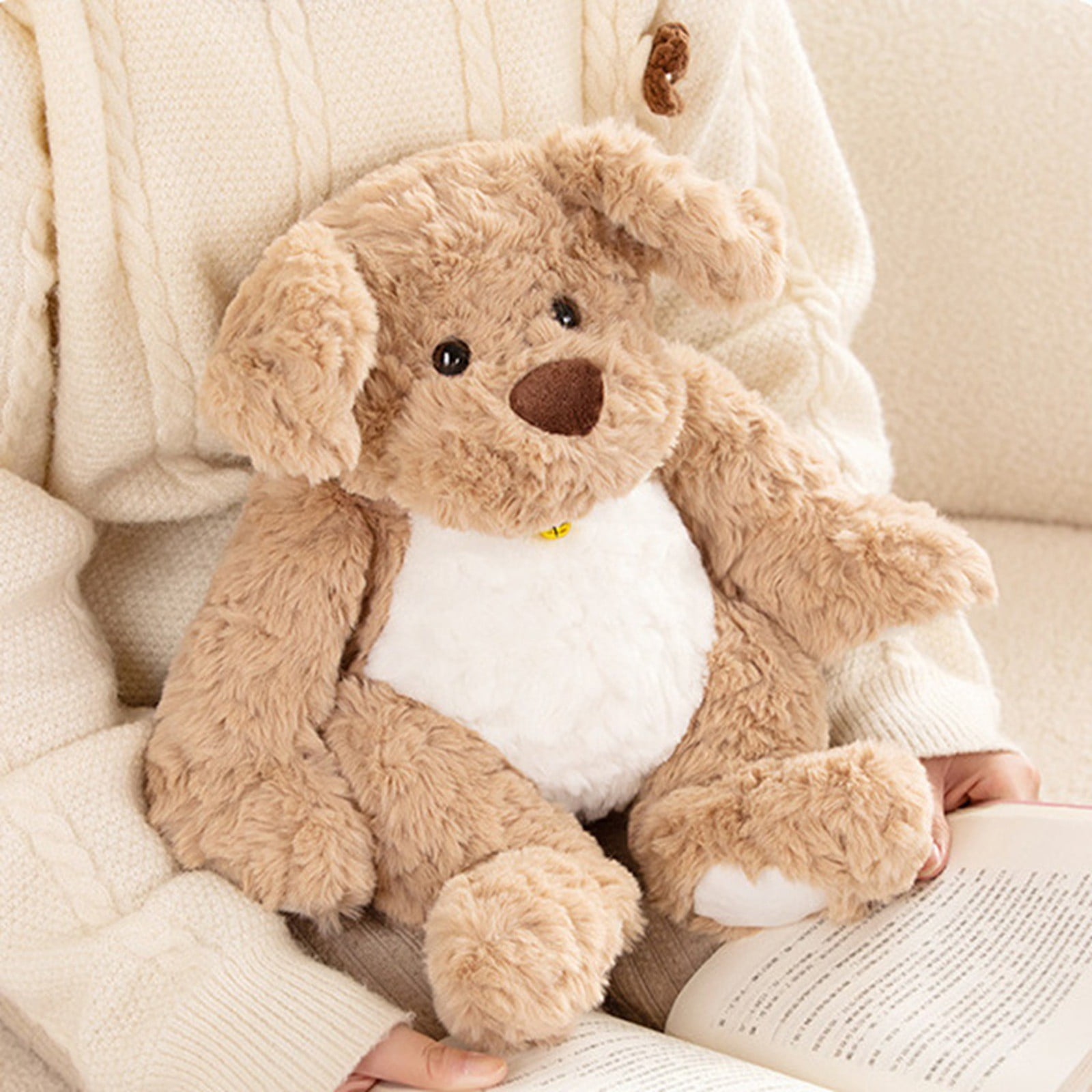 Lifelike Floppy Stuffed Animal Puppy Toy Soft Huggable Doll For Kids ...