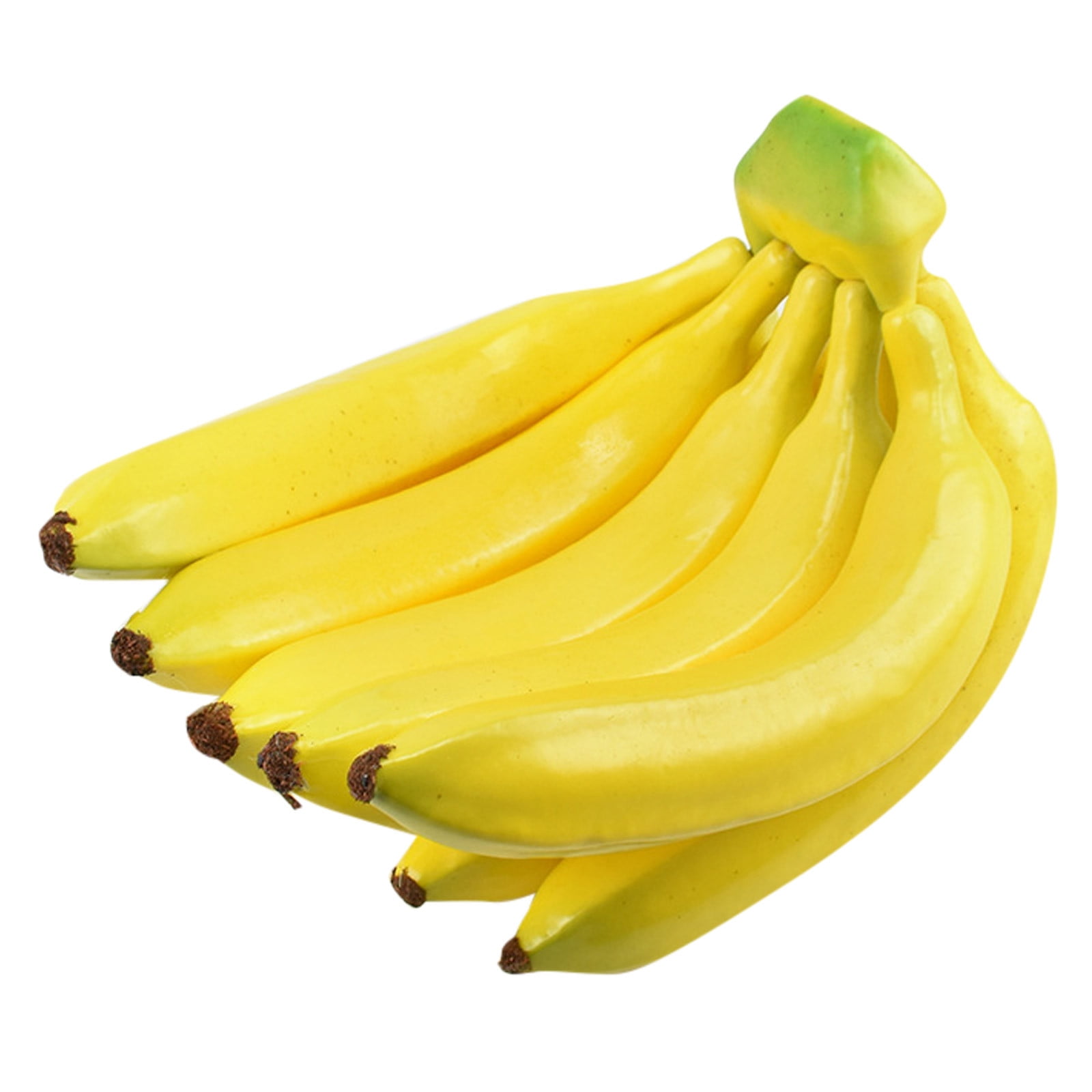 Lifelike Foam Artificial Bananas - 9-Piece Bunch - Realistic Yellow ...