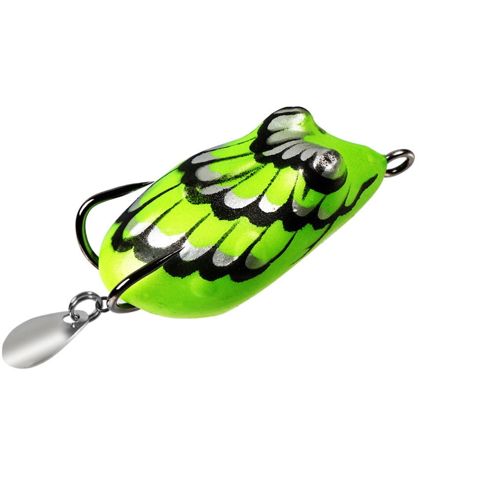 Lifelike Frog Fishing Lure: Double Hook Soft Bait for Blackfish & More ...