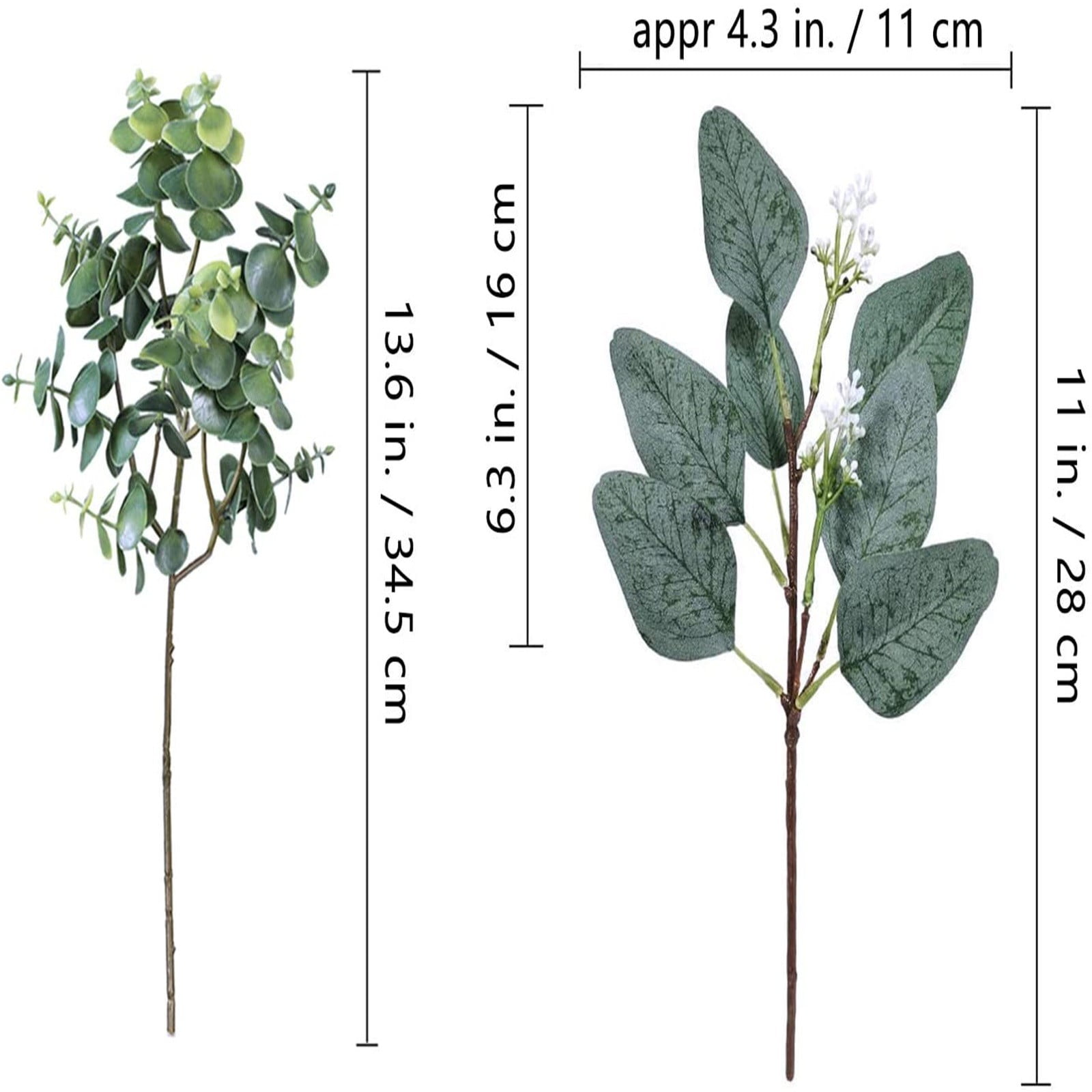 Lifelike & Fruit Bearing Stem Inserts: Create Natural Artificial Green ...