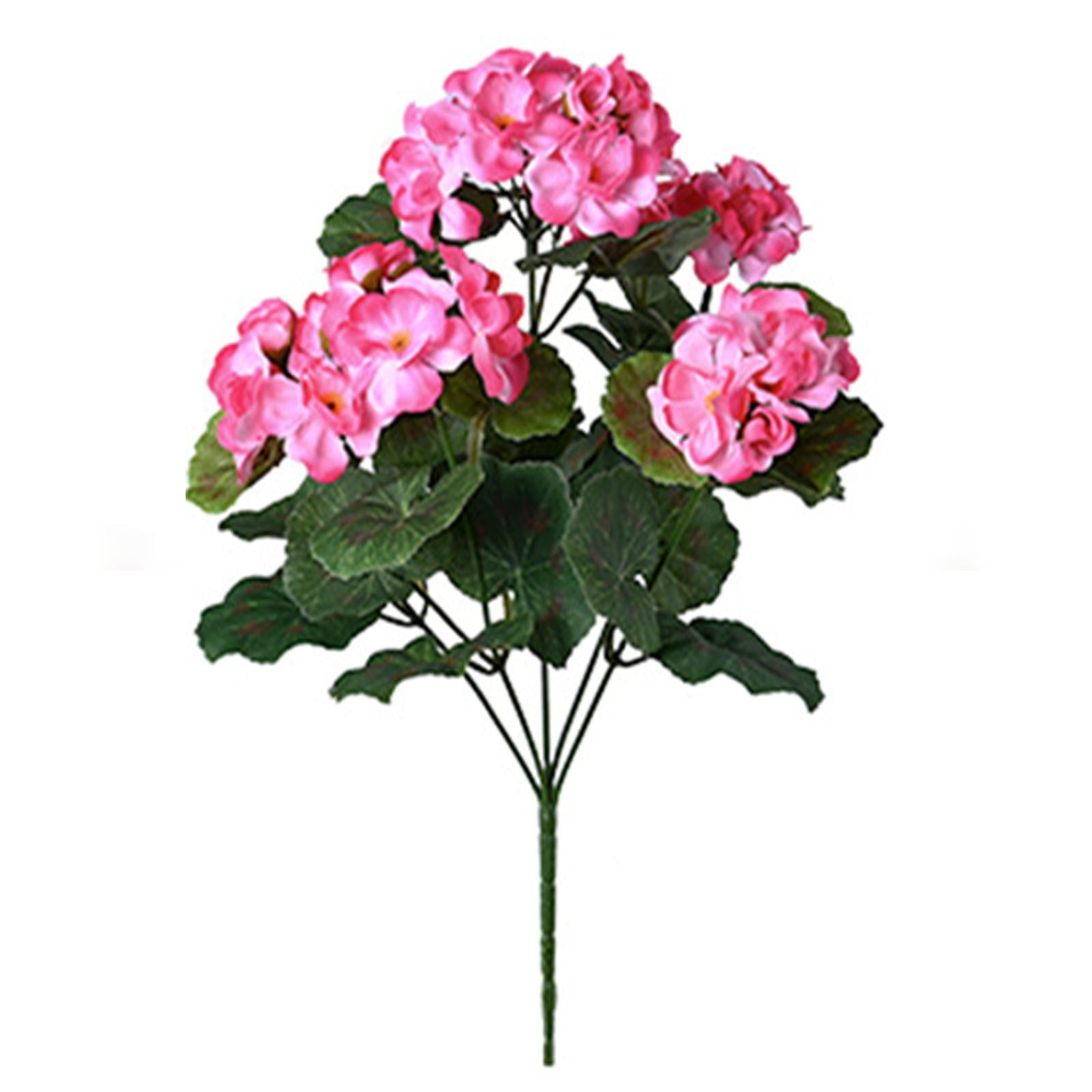 Lifelike Geranium Silk Flower Arrangement Set with Adjustable for ...