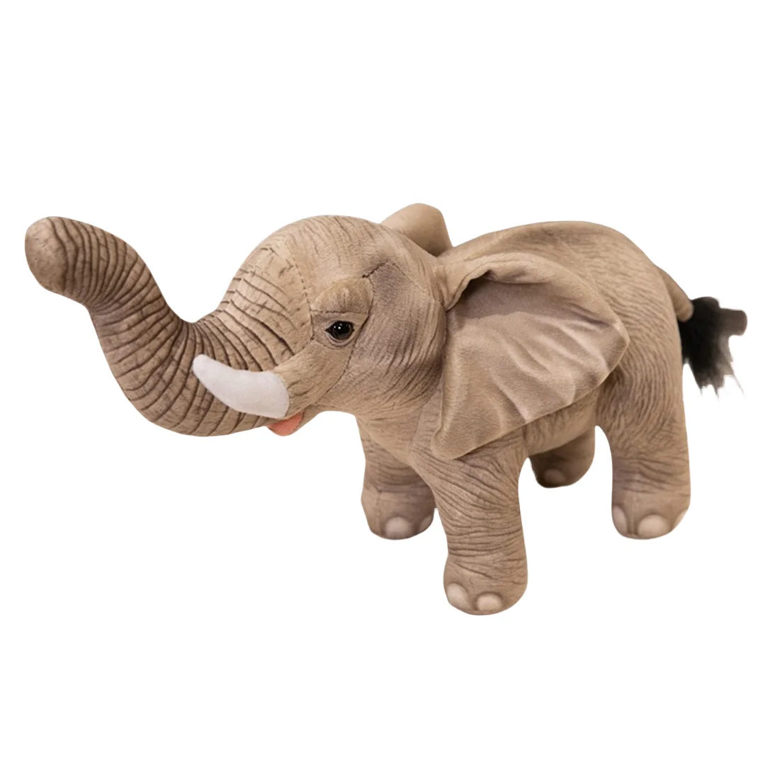 Lifelike Large Elephant Stuffed Animal-Soft Stuffed Elephant Toy Cuddly ...