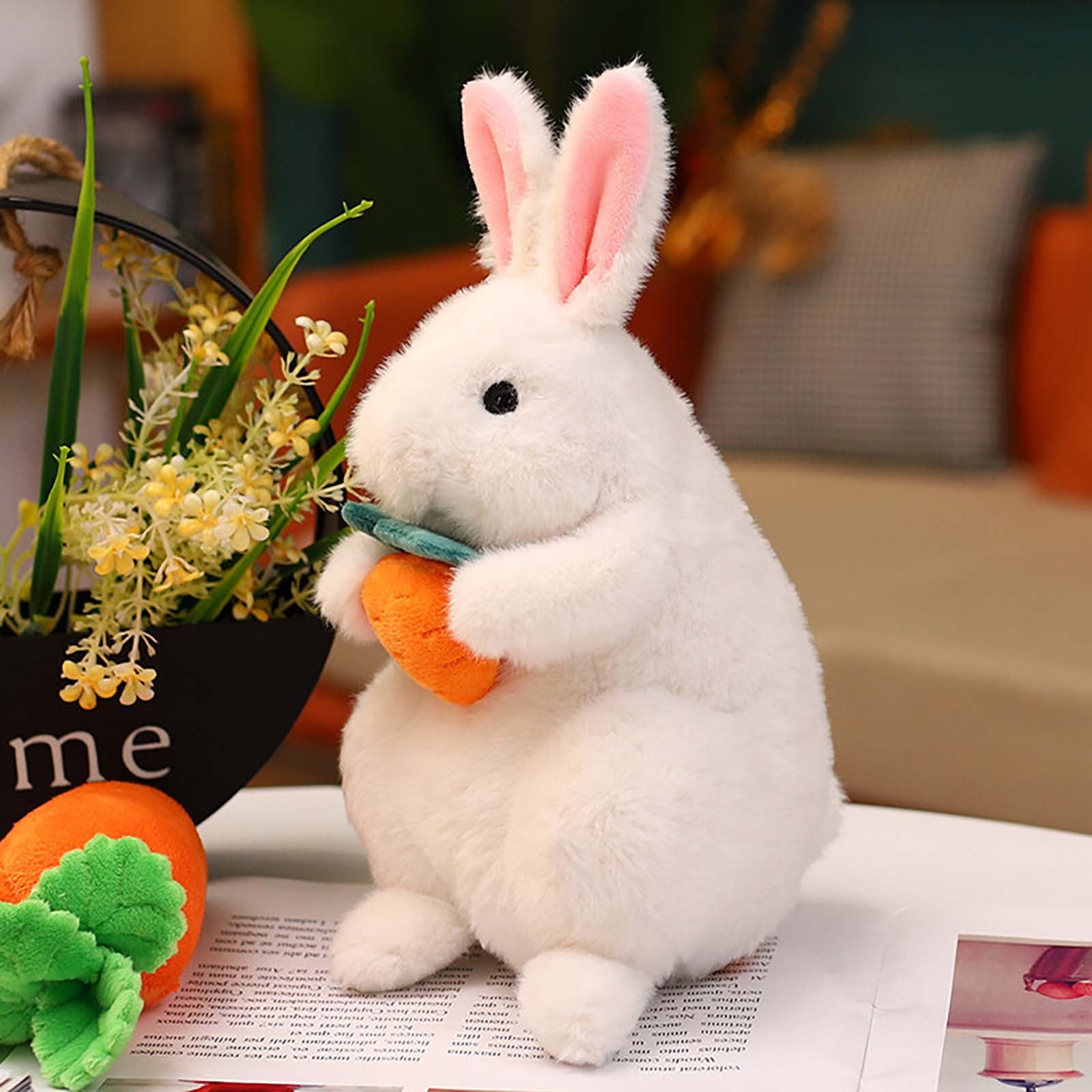 A Lifelike Rabbit Plush Stuffed Animal Doll Soft Cuddly Toy For All ...