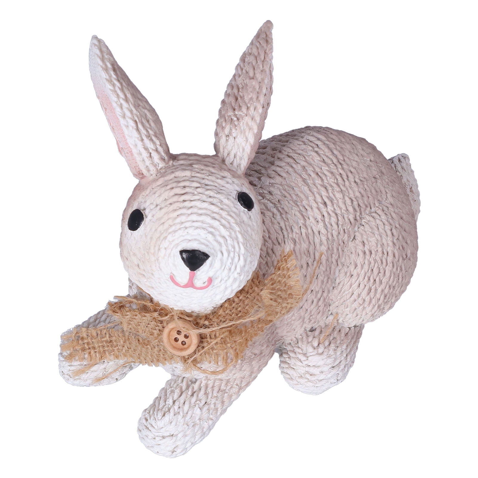 Lifelike Rabbit Sculpture - Resin Rabbit Ornament, Hand-Painted ...