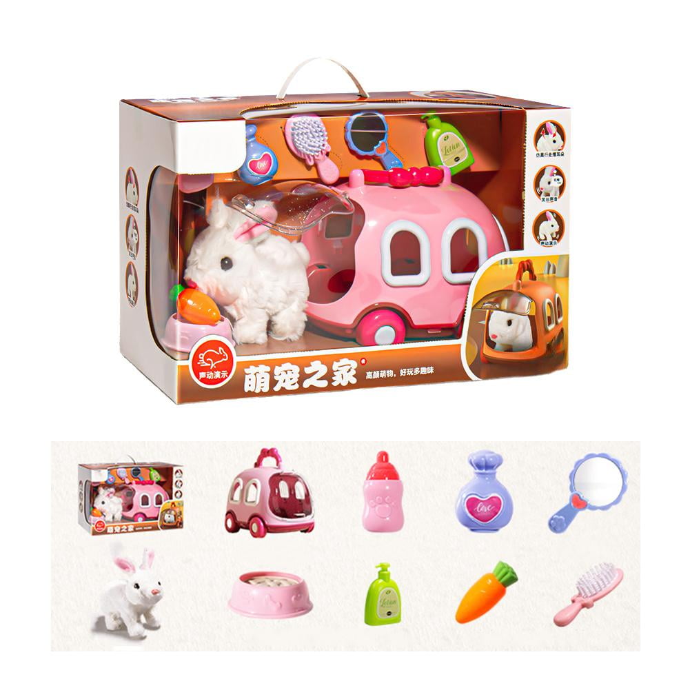 Lifelike Rabbit Toy - Interactive, 18cm, Requires 2 AA Batteries ...