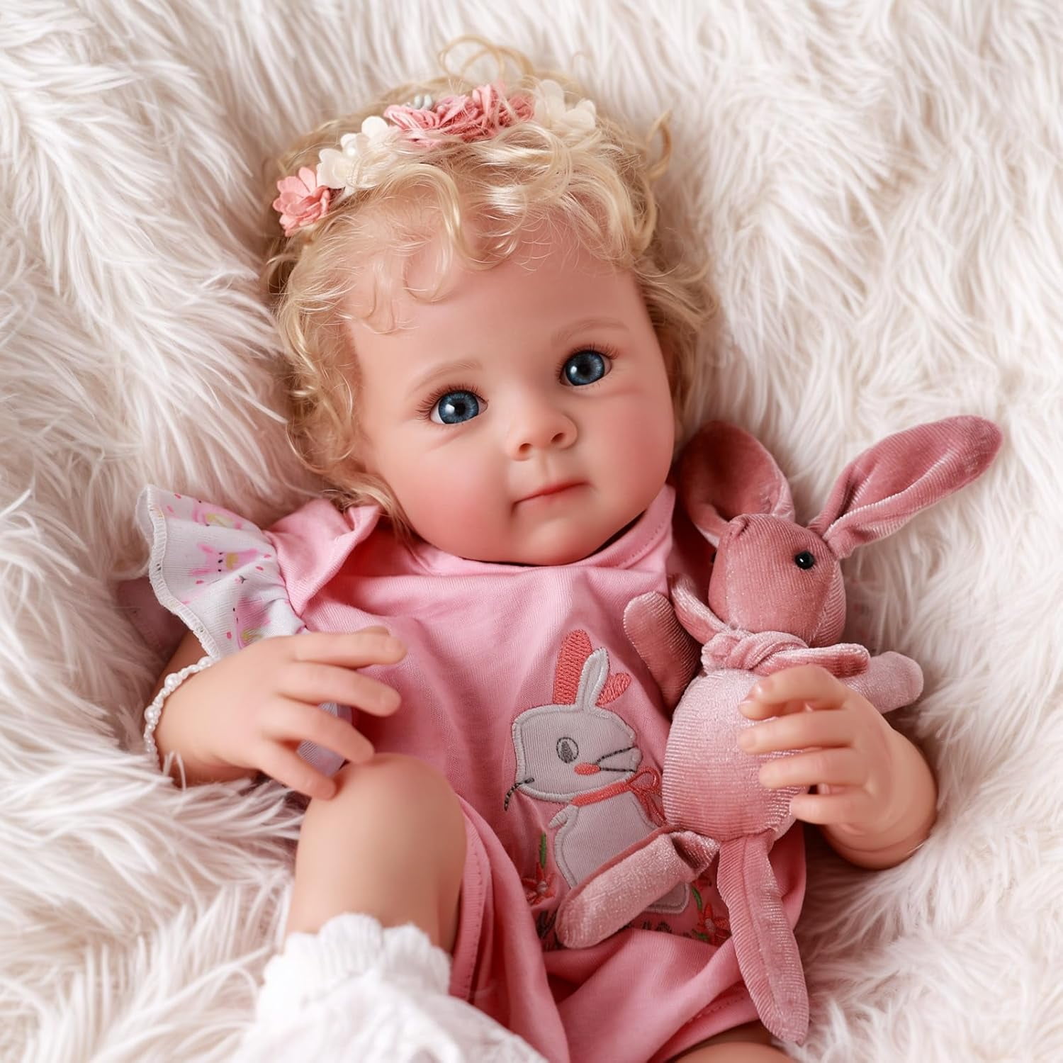Lifelike Reborn Baby Dolls 17 inch Newborn Baby Dolls Full Body Vinyl ...
