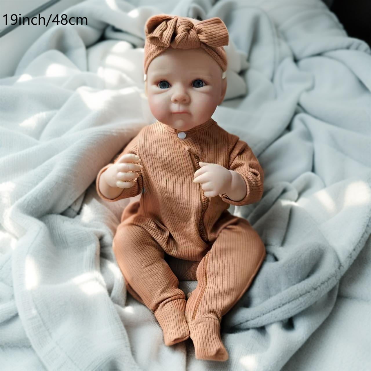 Lifelike Reborn Baby Dolls- 19Inch Cute Soft Vinyl Realistic Baby Doll ...