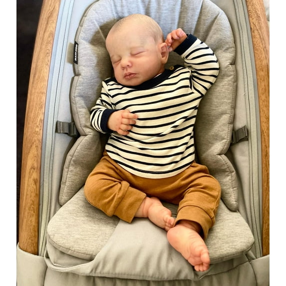 Lifelike Reborn Baby Dolls 20 inch Cloth Body & Vinyl Limbs Poseable ...