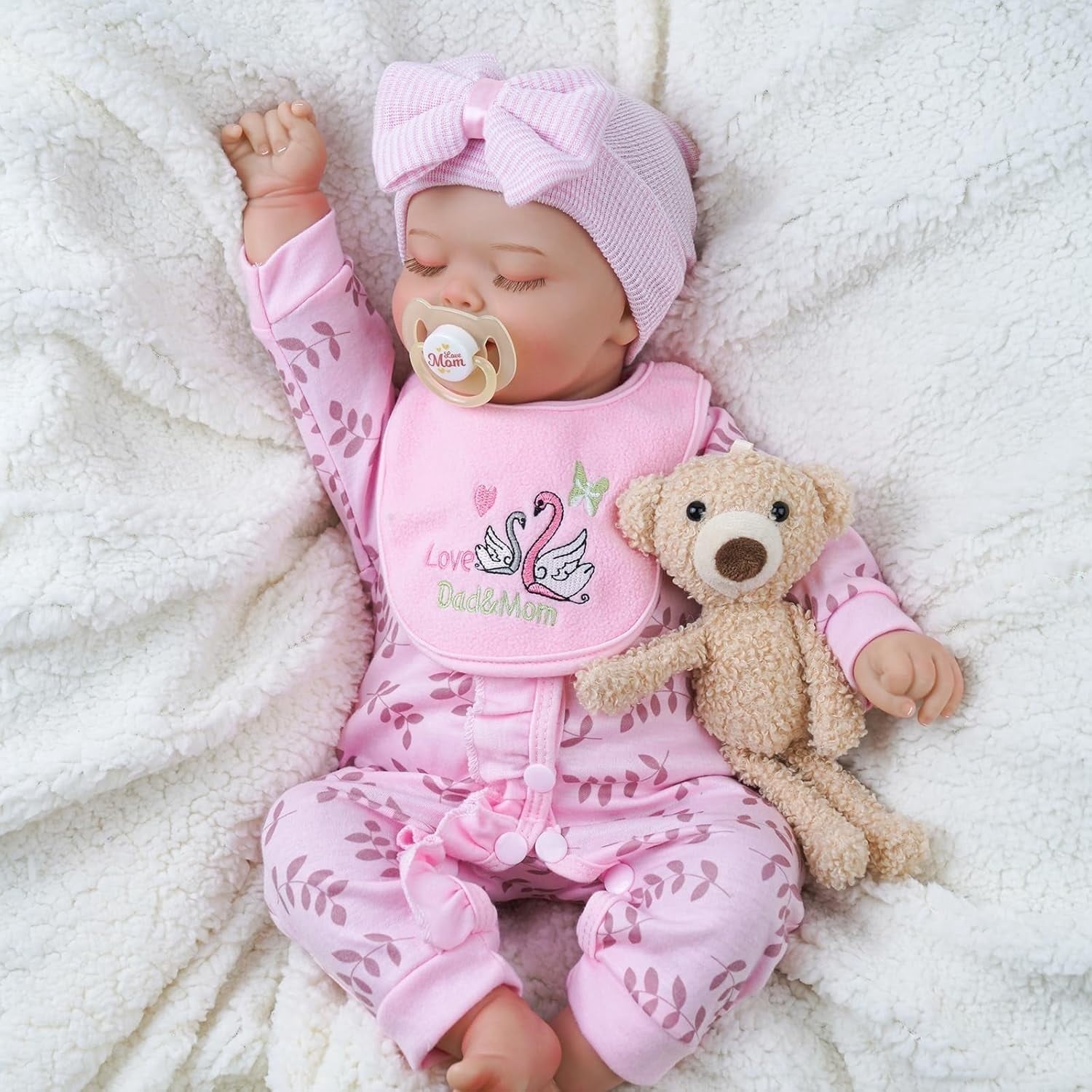 RSG Lifelike Reborn Baby Dolls 20 inch Newborn Baby Dolls Soft Cloth ...
