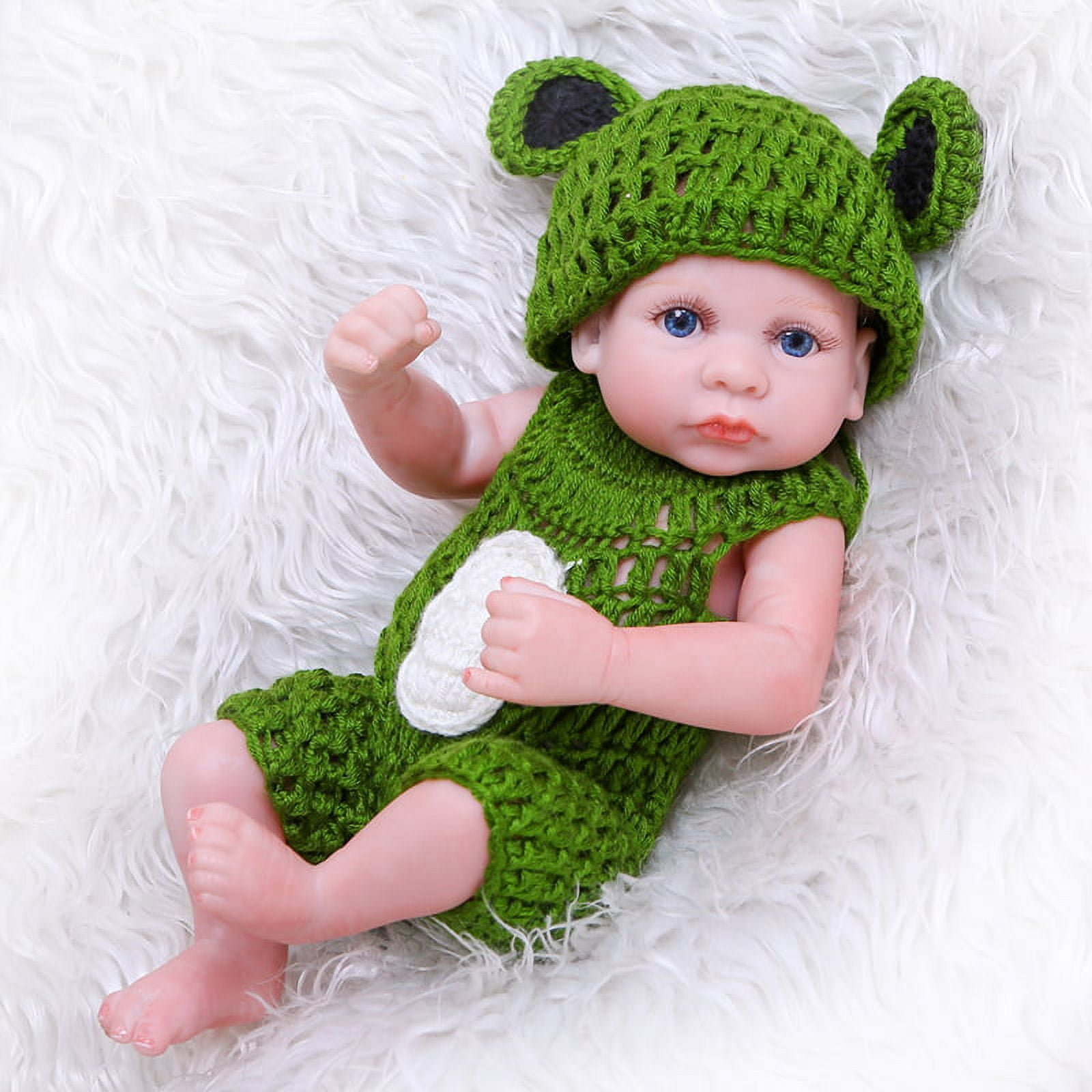 Lifelike Reborn Baby Dolls Boys 10Inch Baby Soft Skin Realistic-Newborn ...