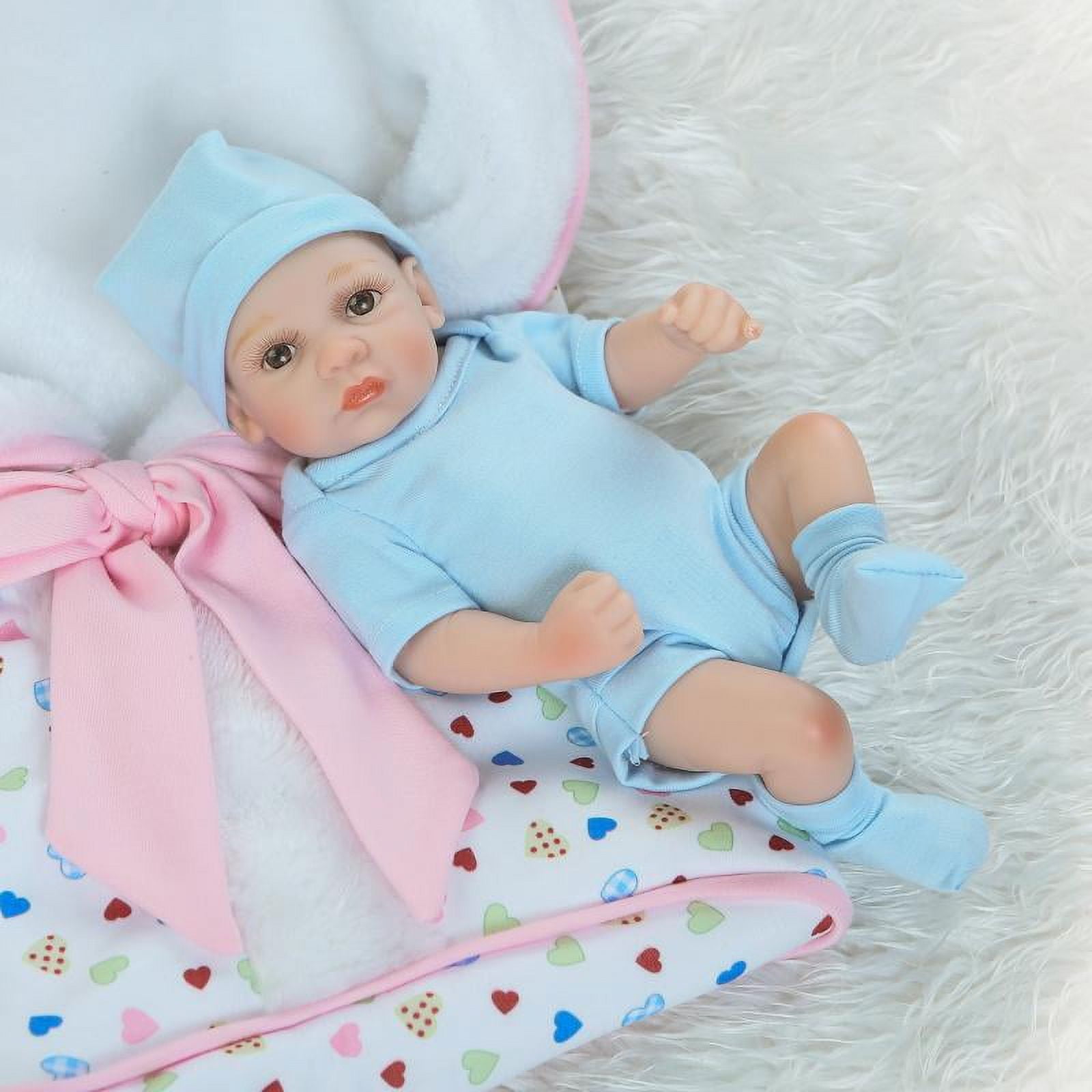 yosicl Reborn Baby Doll, 10 Inch, Soft Skin, Realistic, Full Body Vinyl ...