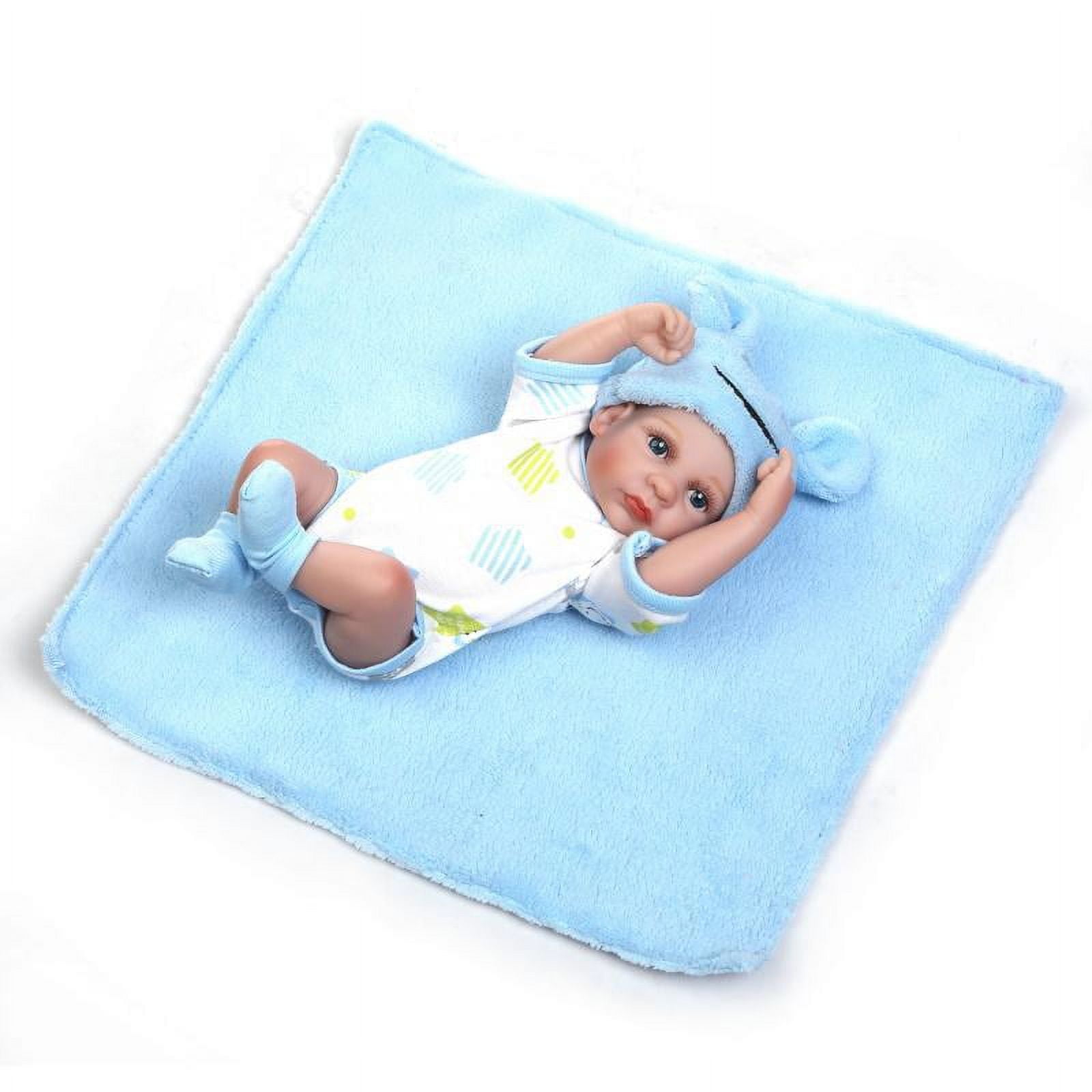 Lifelike Reborn Baby Dolls Boys 10Inch Baby Soft Skin Realistic-Newborn ...