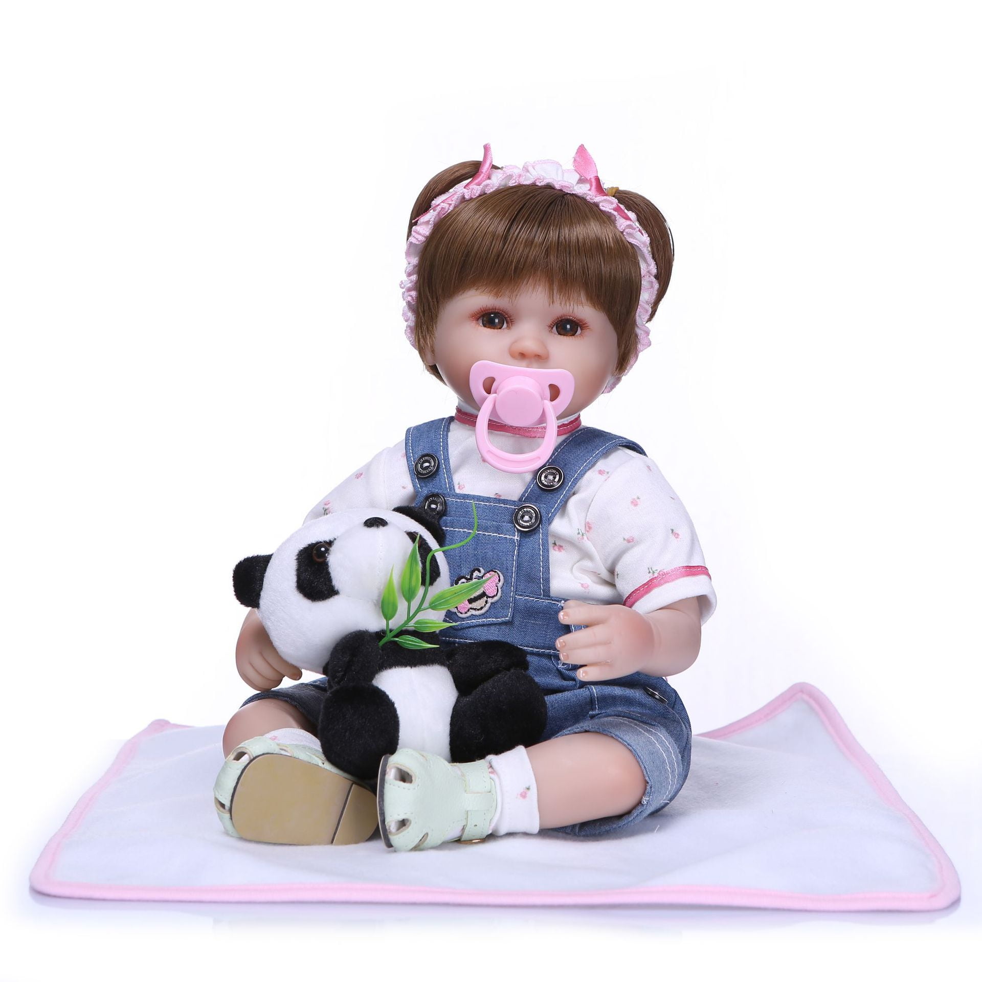 Lifelike Reborn Baby Dolls Soft Body 19 Inch Realistic Newborn Baby ...