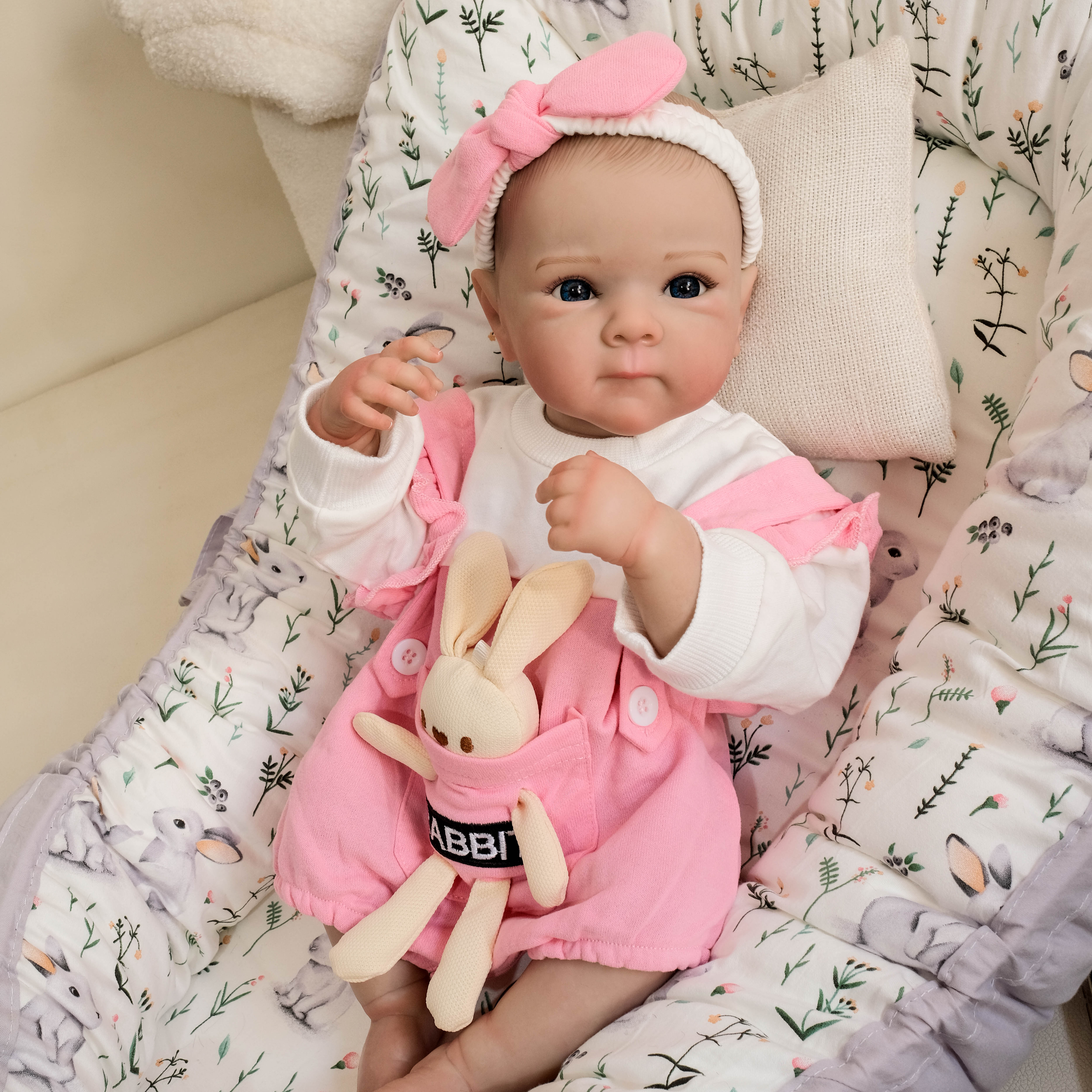 Lifelike Reborn Baby Girl Dolls 18in Realistic Newborn Baby Doll Real ...