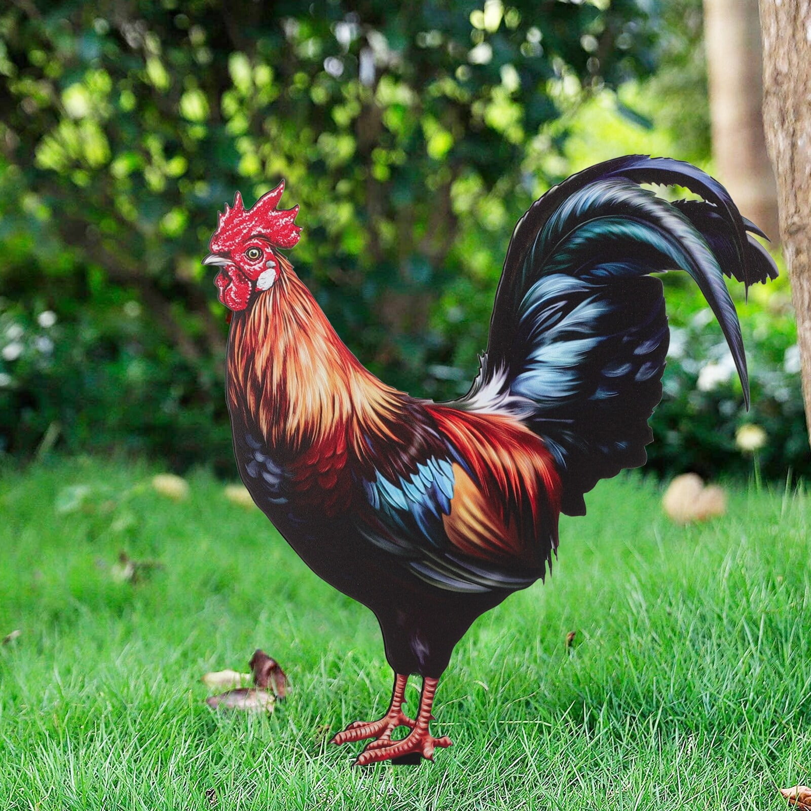 Lifelike Rooster Hen Chicken Sign Multi Rooster - Walmart.com