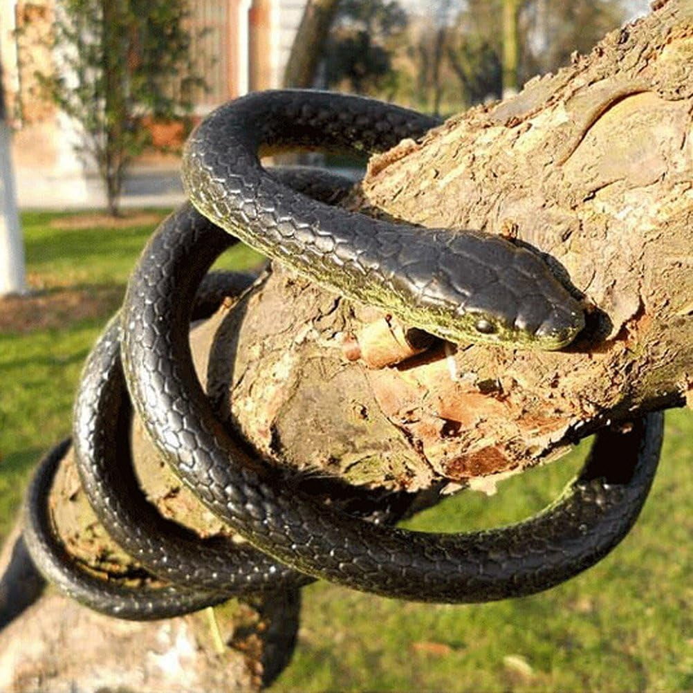 Lifelike Rubber Black Fake Snake Looks Like Real Gag Gift Prank Joke 52 ...